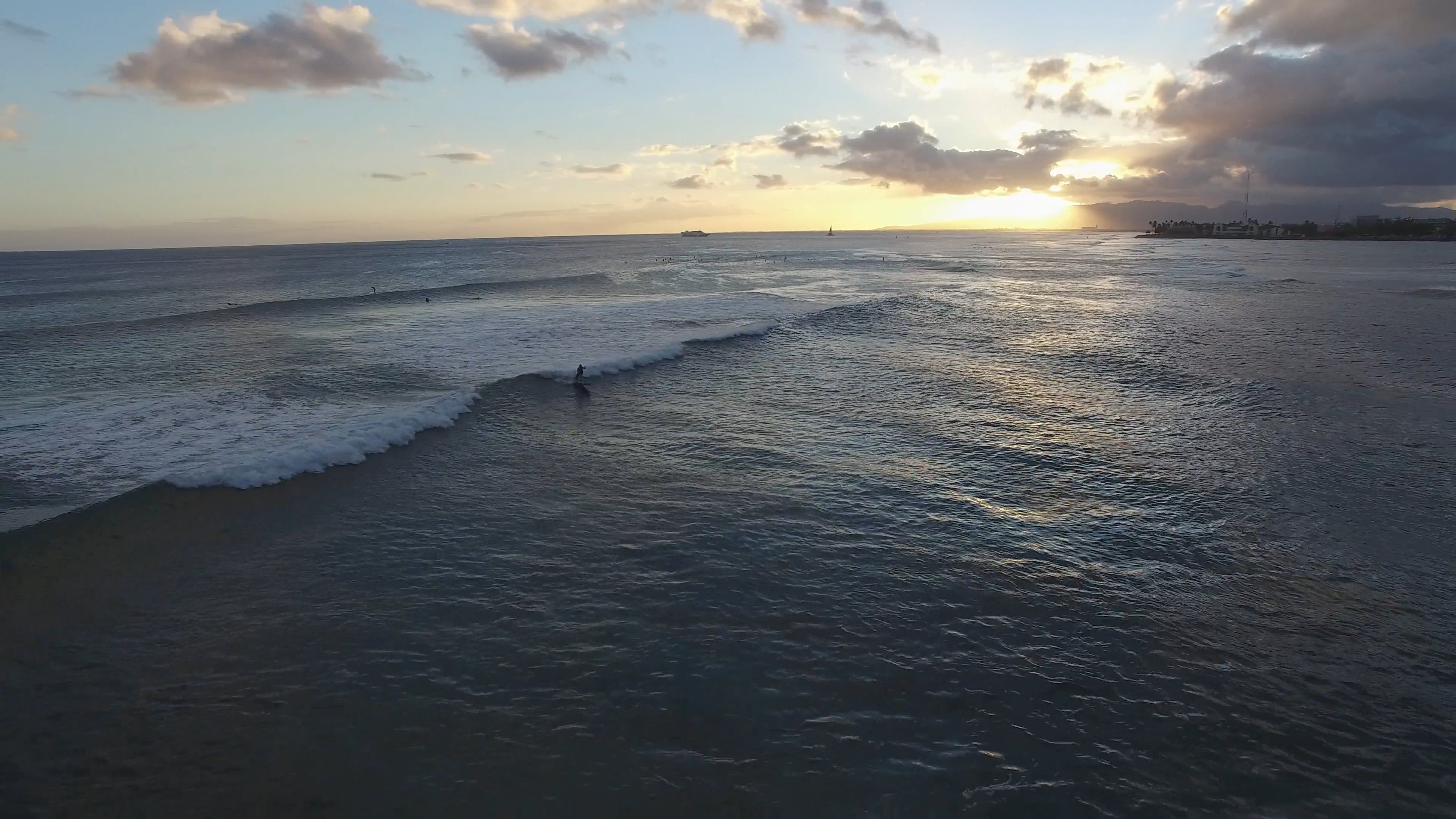 Drone Shot Of Ocean · Free Stock Video