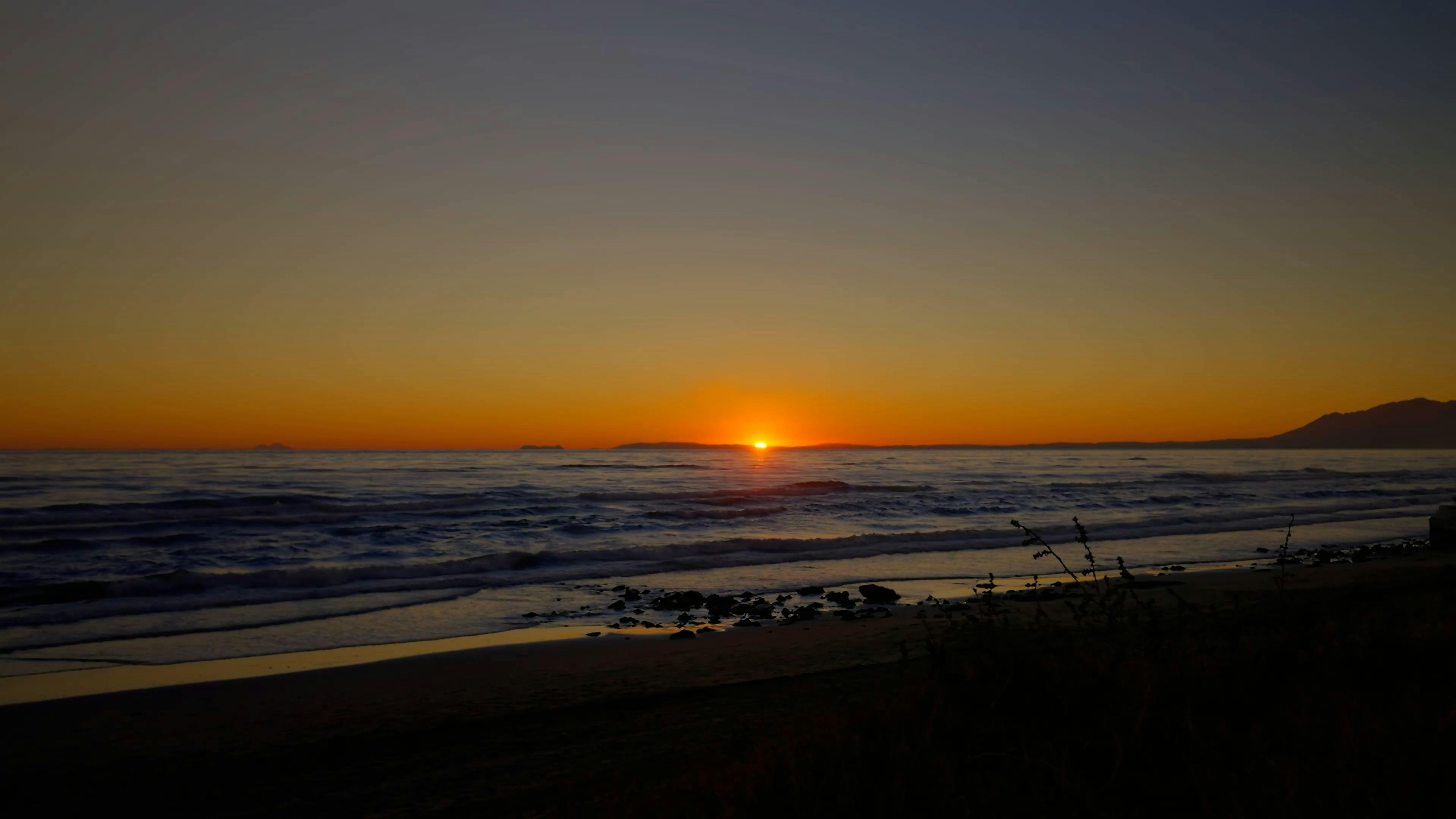 Sunset on Peaceful Beach Free Stock Video Footage, Royalty-Free 4K & HD ...
