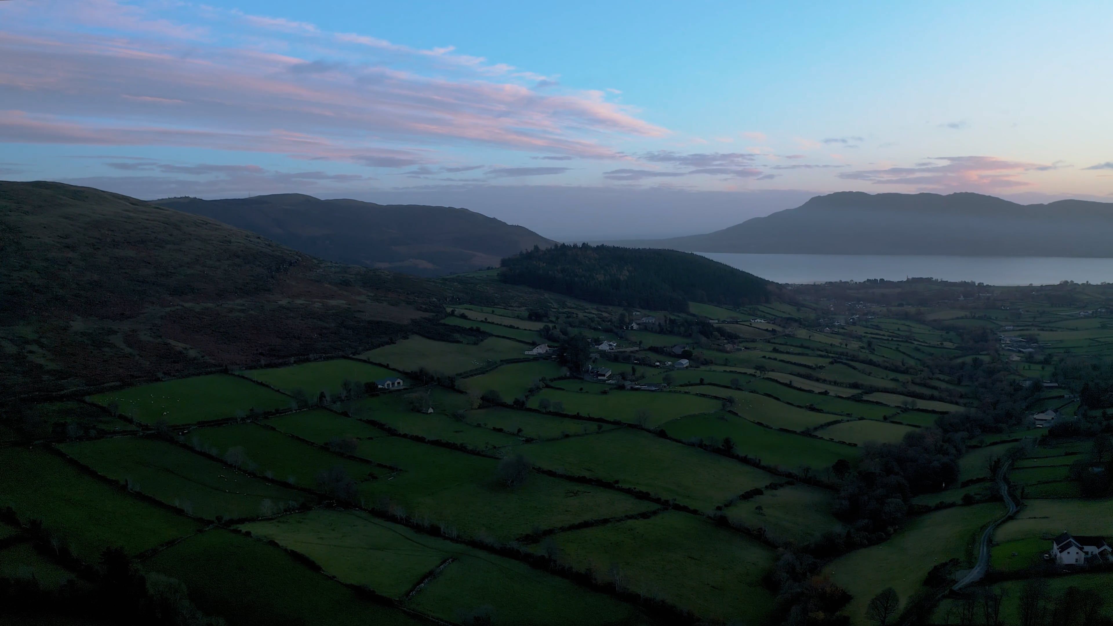 Green Fields by the Sea in Northern Ireland · Free Stock Video
