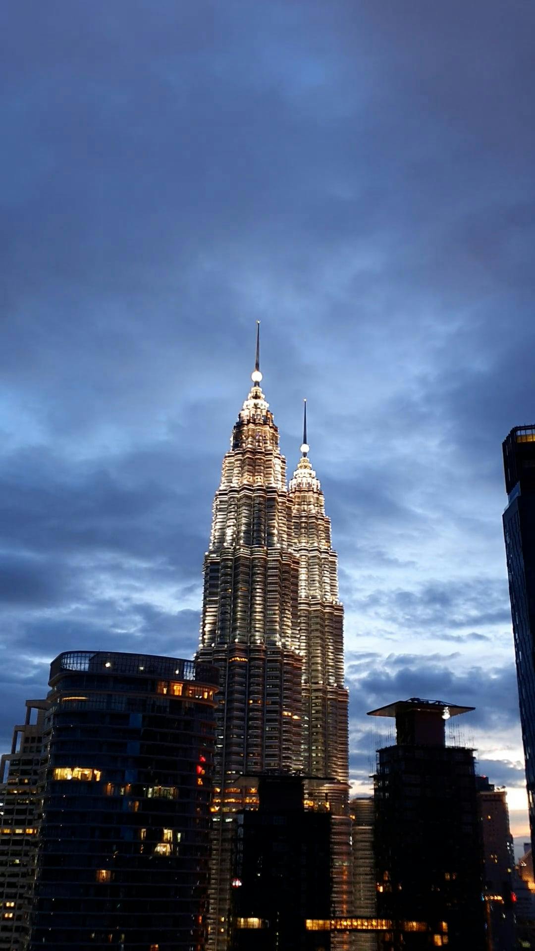 Drone Footage of the City Buildings at Night Free Stock Video Footage ...