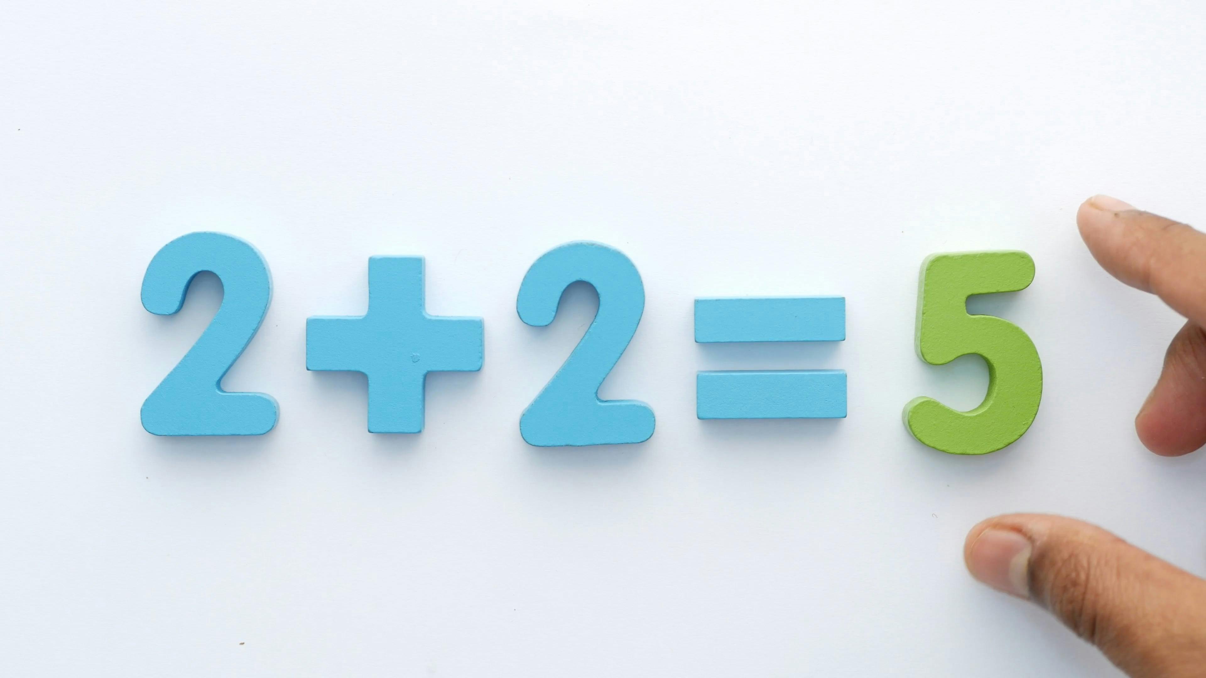 Two Plus Two Equals Five Free Stock Video Footage, Royalty-Free 4K & HD ...