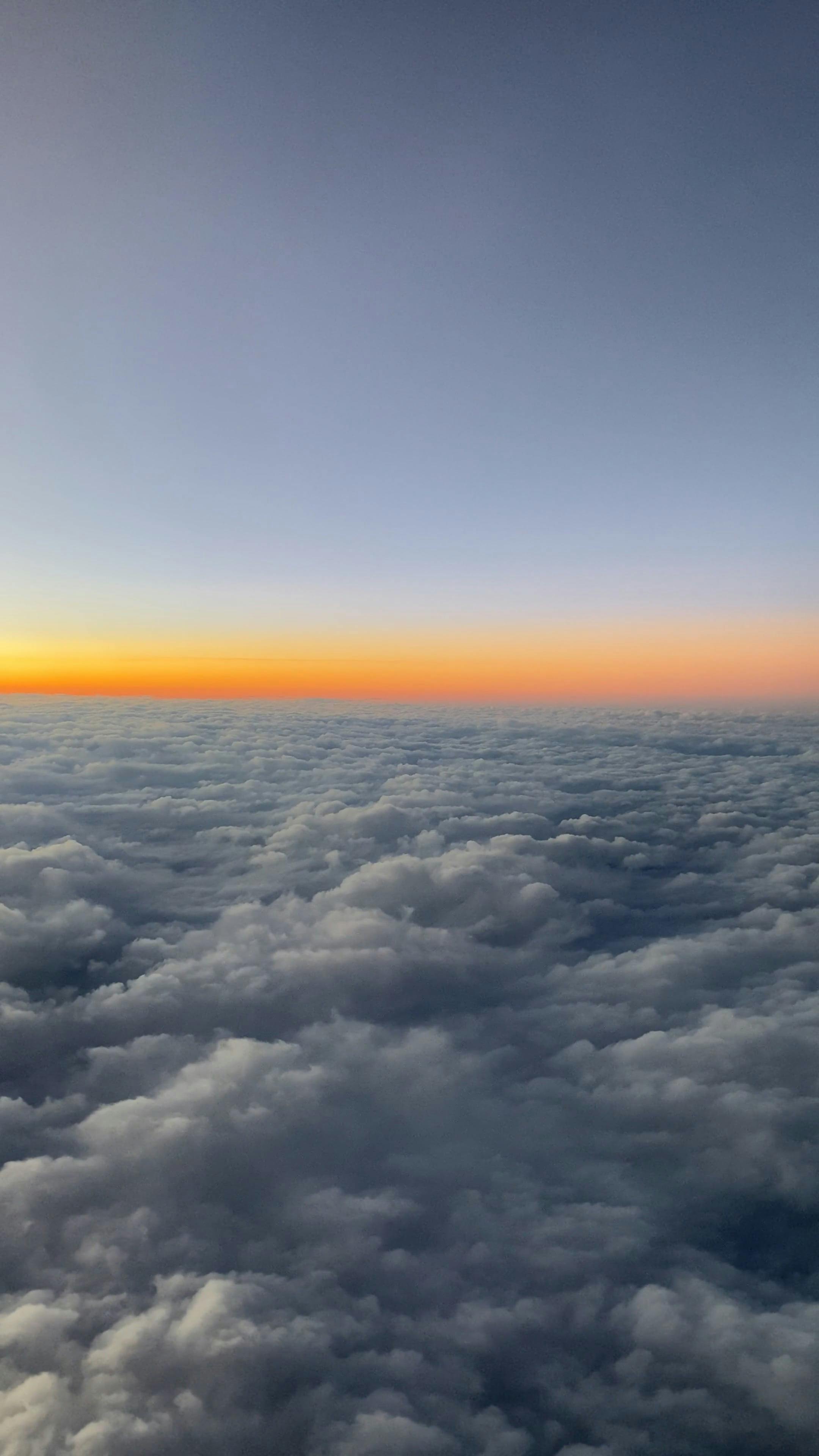 View Above Clouds at Sunset Free Stock Video Footage, Royalty-Free 4K ...