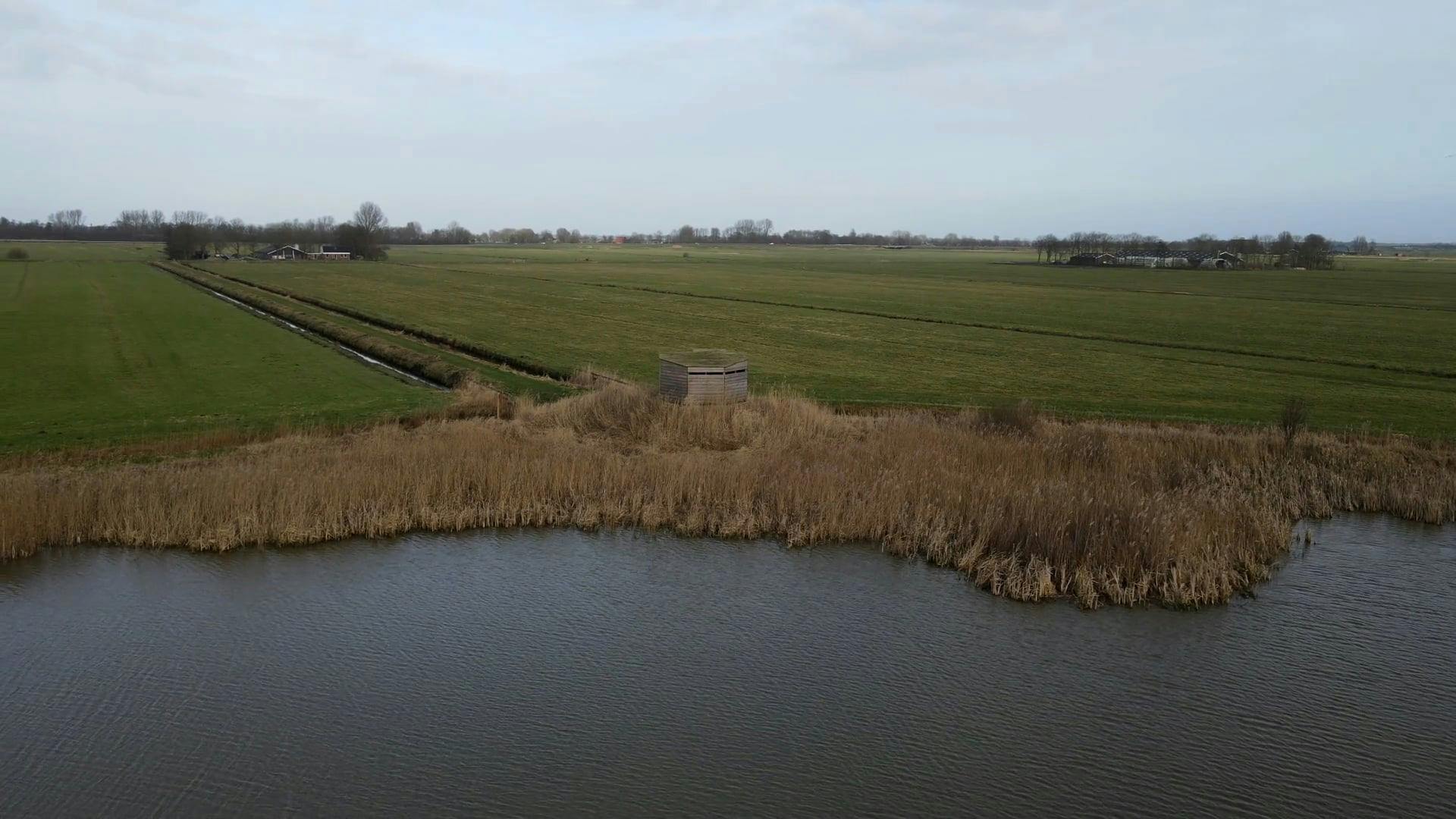 Drone Shot of Birdwatching Vantage Point Free Stock Video Footage ...