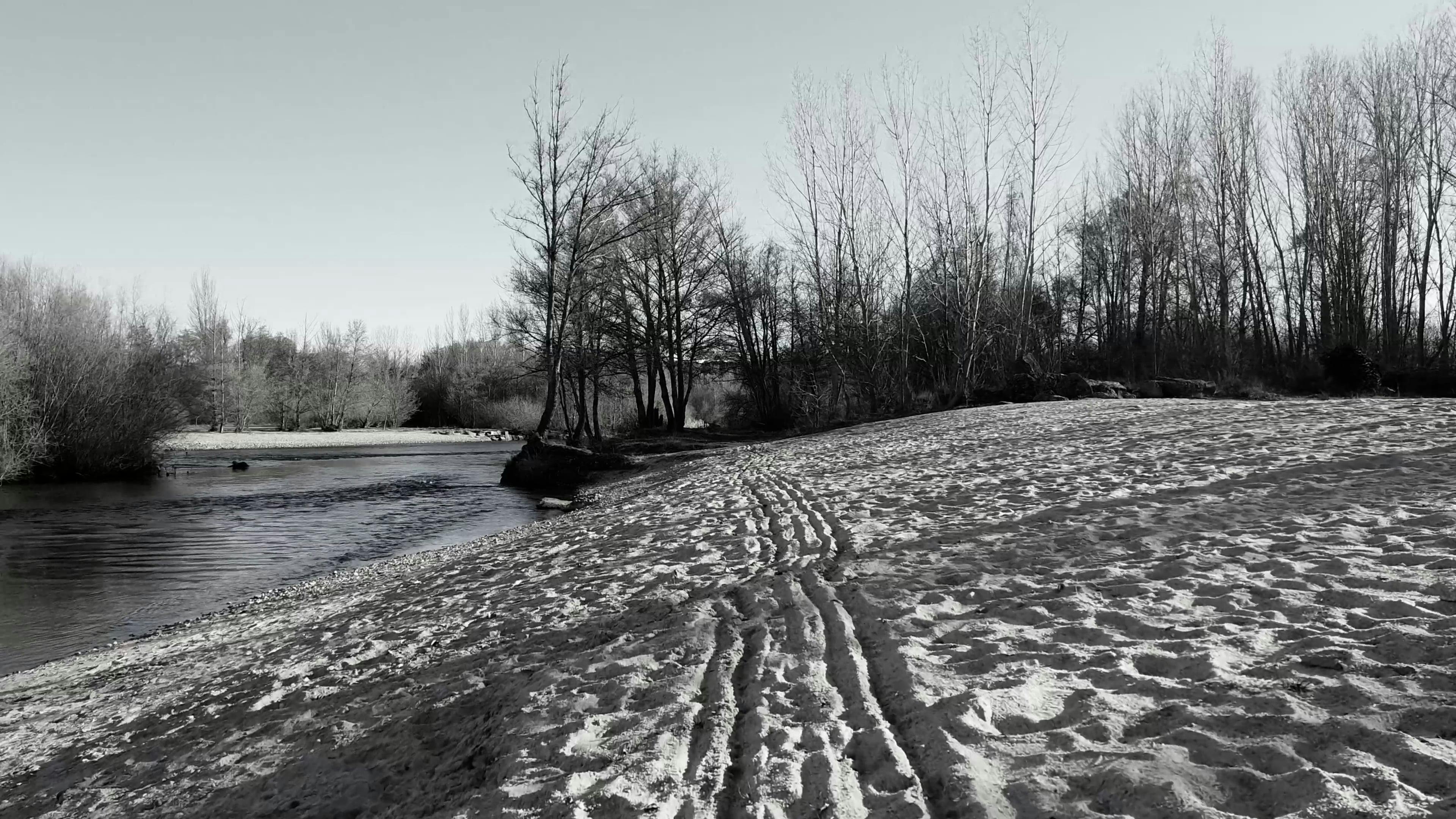 Sand on Riverbank Free Stock Video Footage, Royalty-Free 4K & HD Video Clip