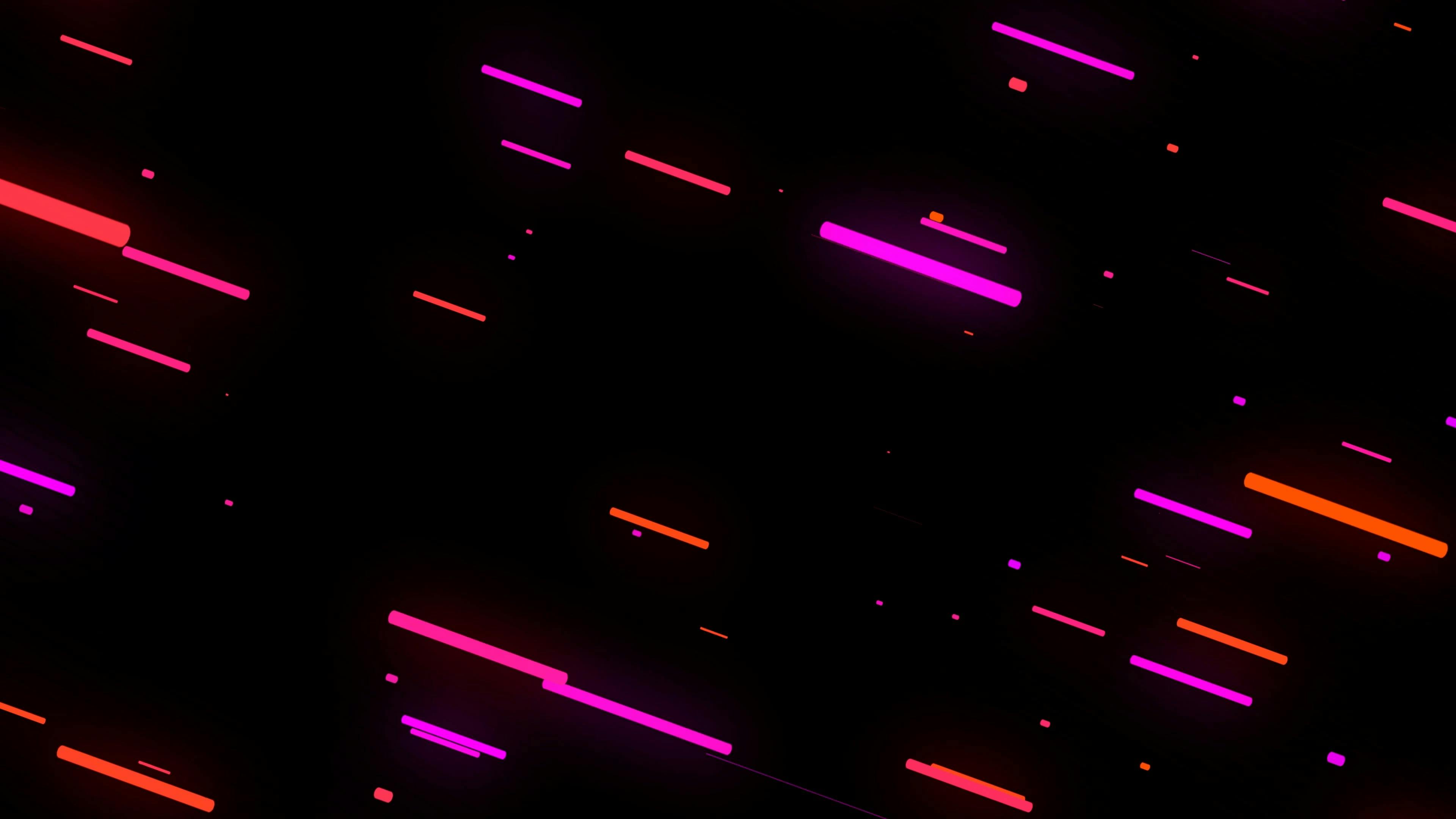 Digital Animation of Neon Lines · Free Stock Video