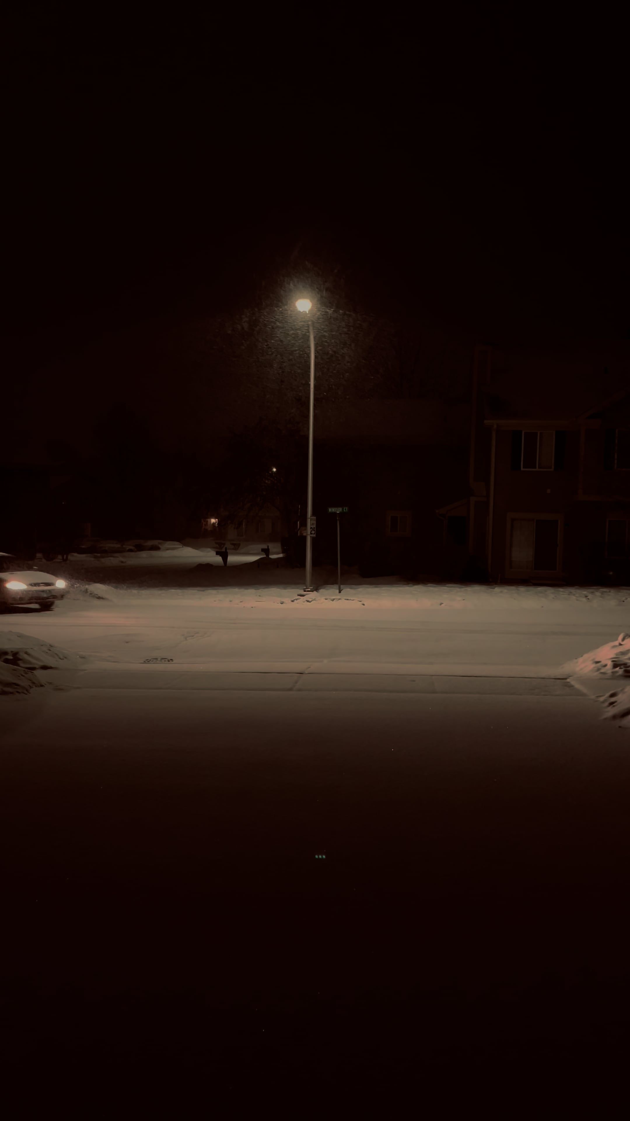Car Driving in Suburb in Winter Free Stock Video Footage, Royalty-Free ...