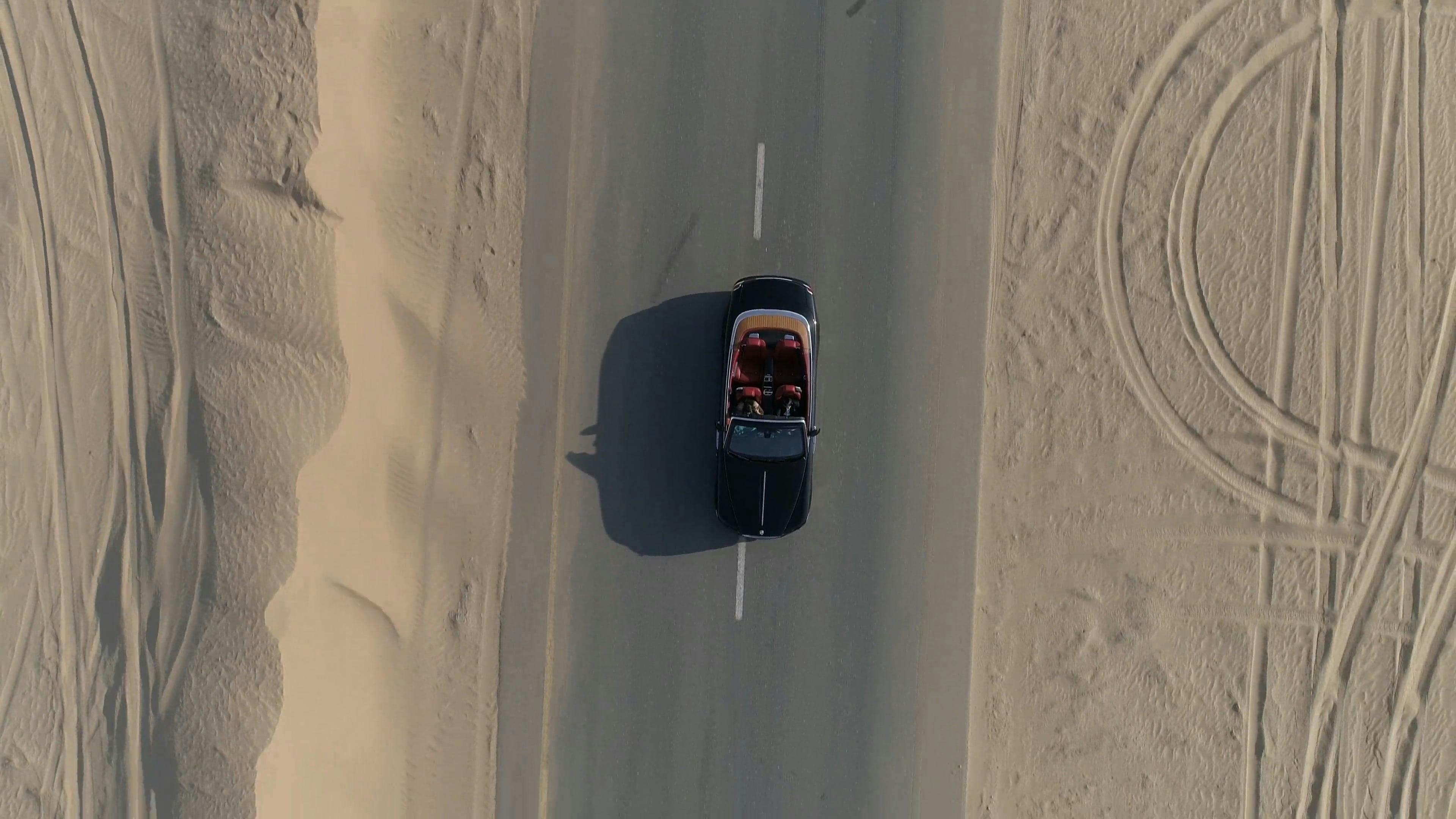 Convertible Car on Desert Road Free Stock Video Footage, Royalty-Free ...