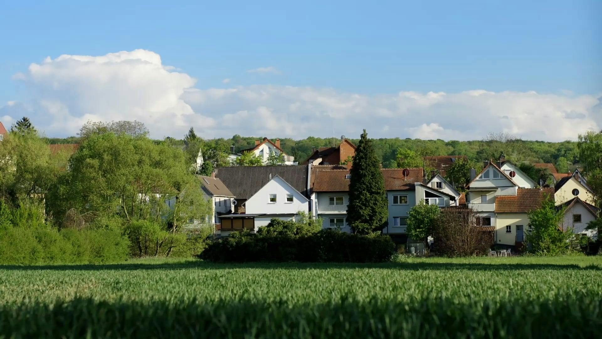 Houses among Trees in Village · Free Stock Video