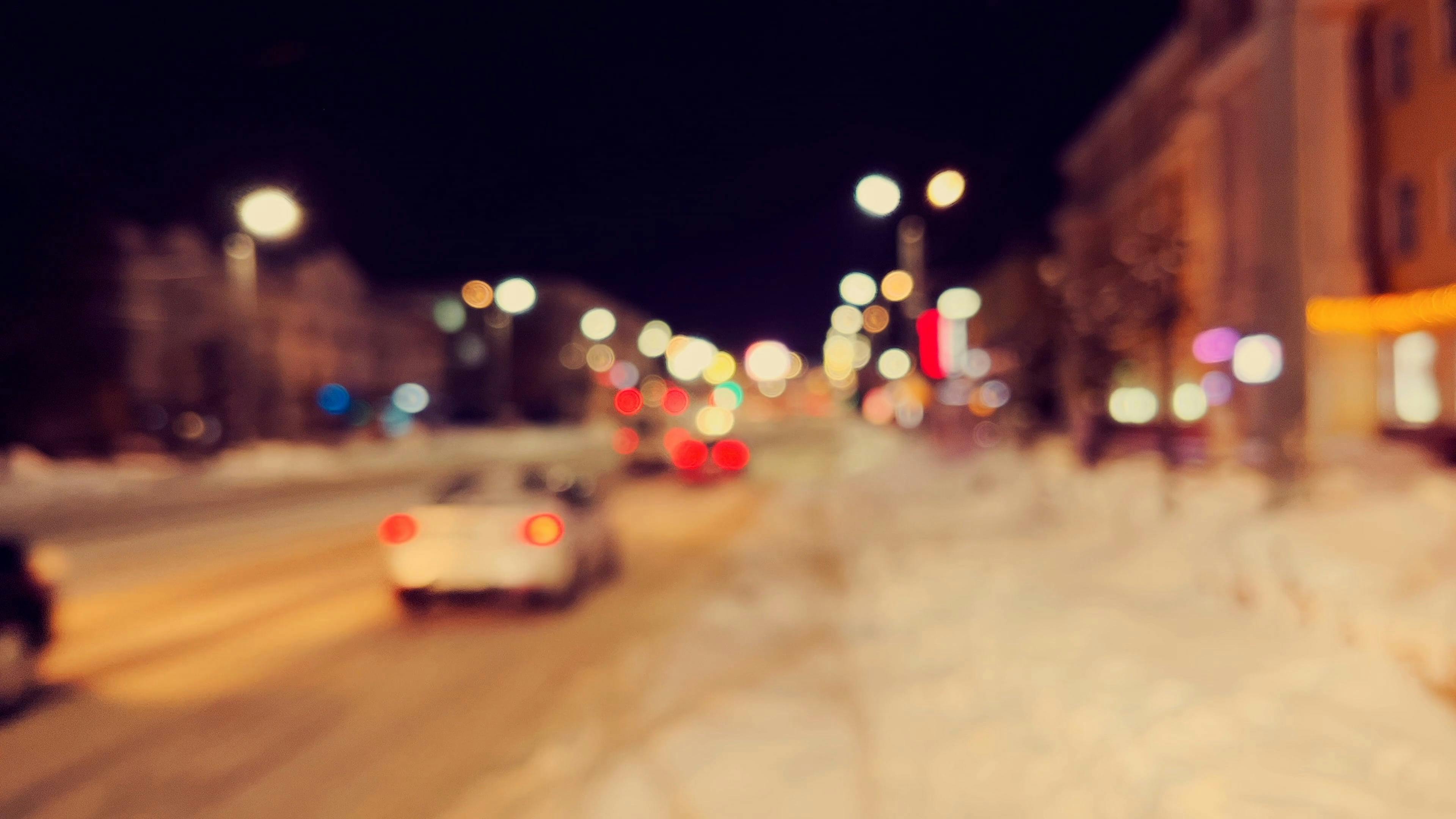 Night traffic in Winter Free Stock Video Footage, Royalty-Free 4K & HD ...