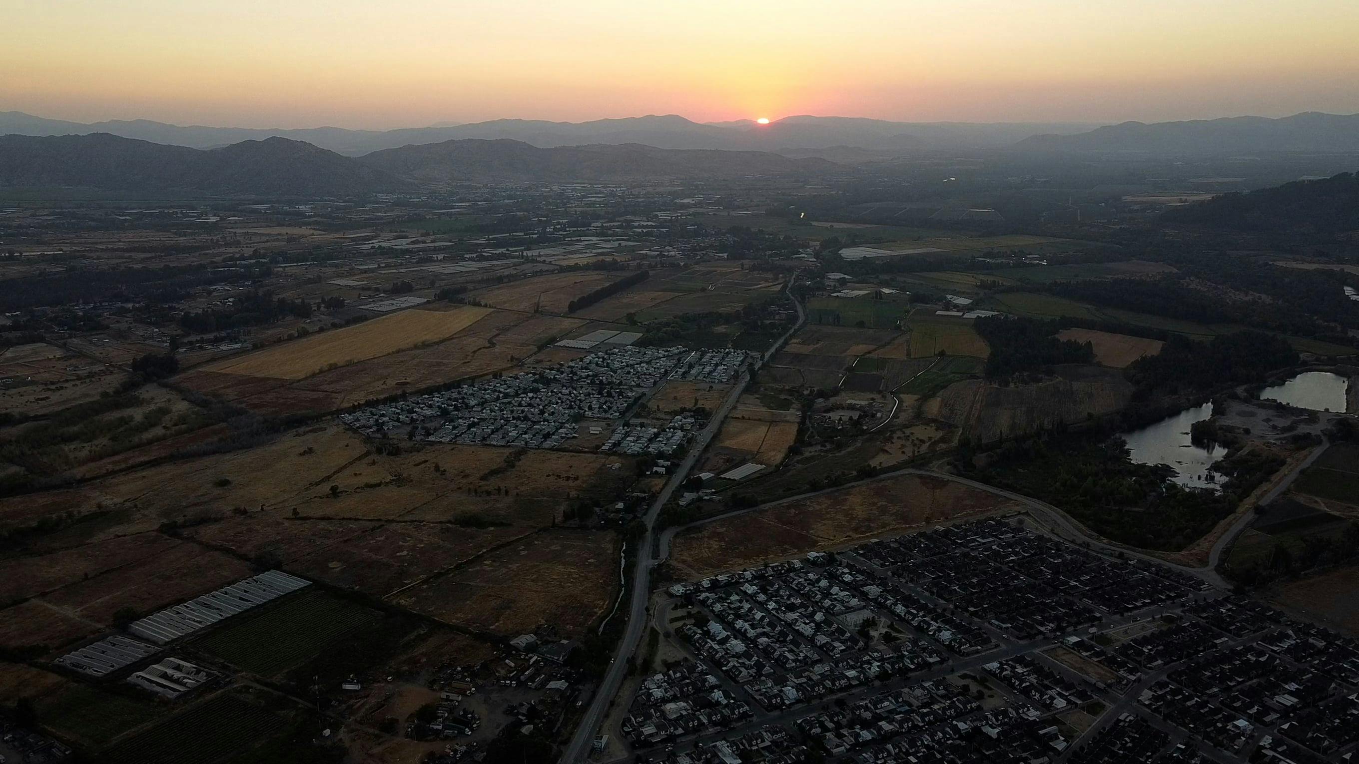 Sunset over Town on Plains Free Stock Video Footage, Royalty-Free 4K ...