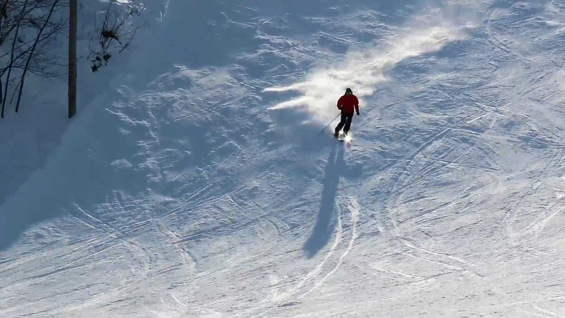 Skiing Down Slope Free Stock Video Footage, Royalty-Free 4K & HD Video Clip