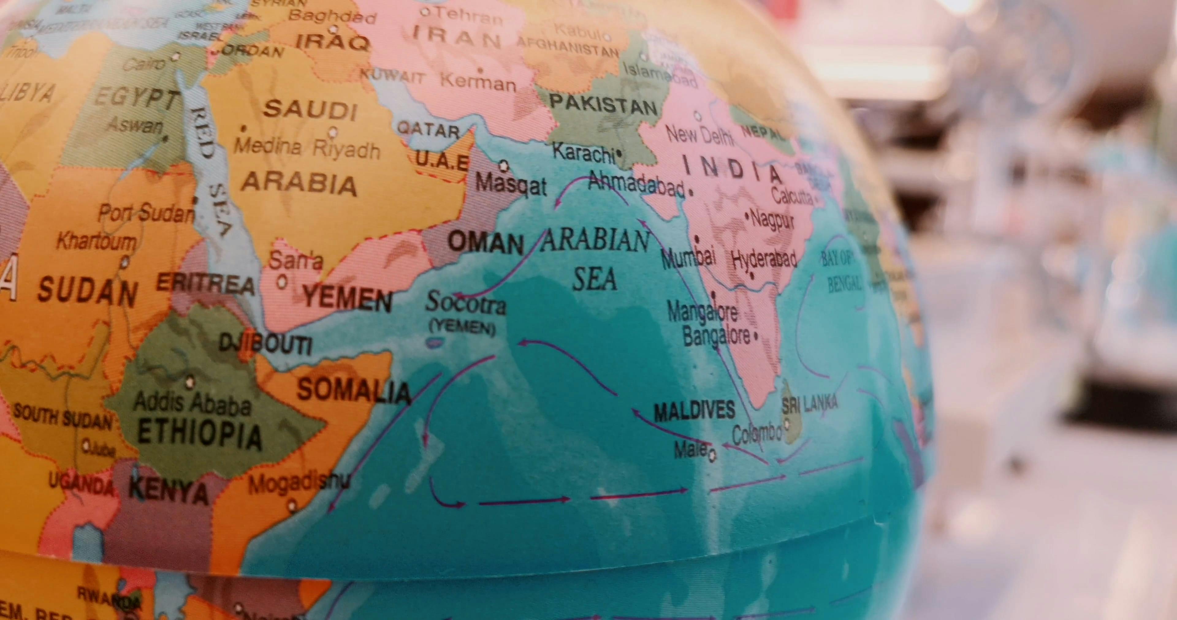 Close up Shot of a Spinning Globe · Free Stock Video