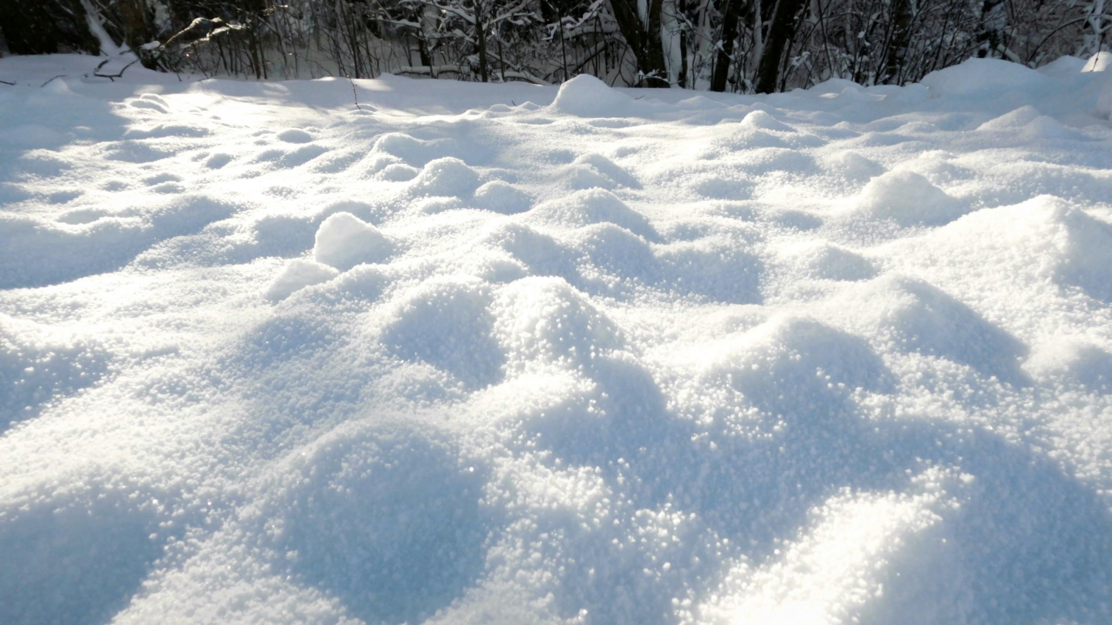 Close up of a Snow Covered Ground Free Stock Video Footage, Royalty ...