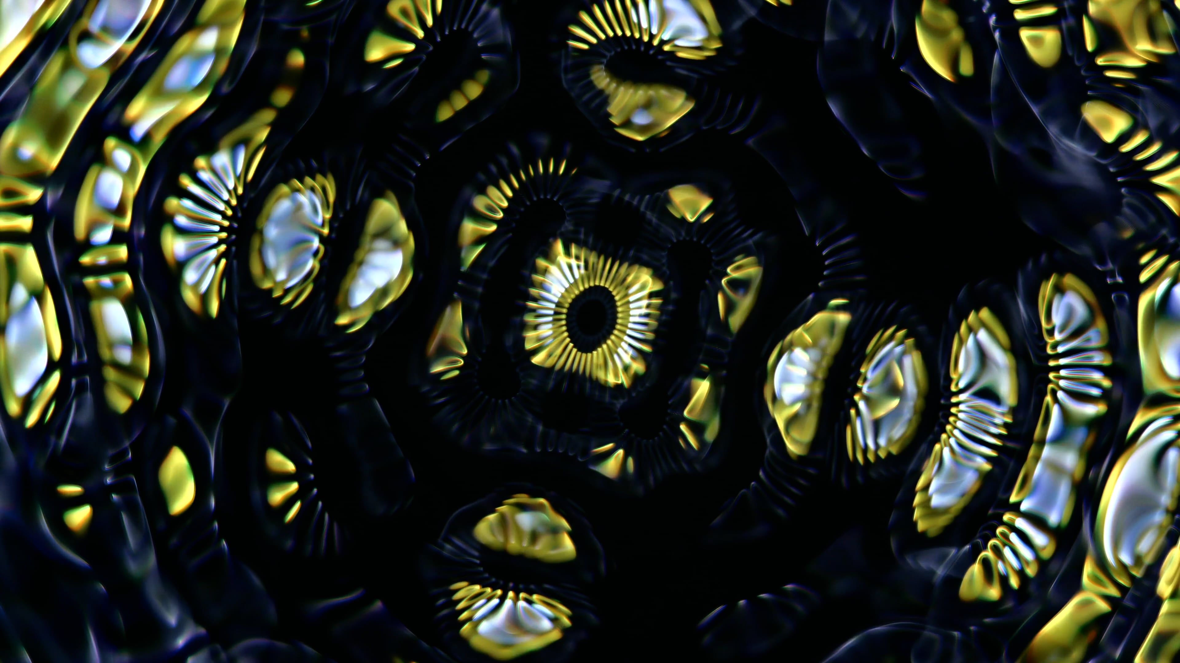 Digital Animation of a Luminous Abstract Design · Free Stock Video