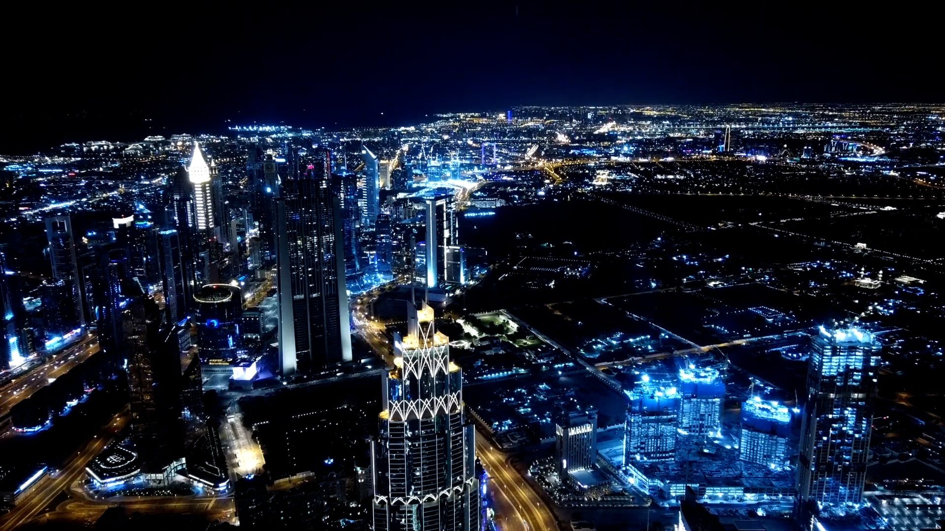Time Lapse of Dubai at Night Free Stock Video Footage, Royalty-Free 4K ...