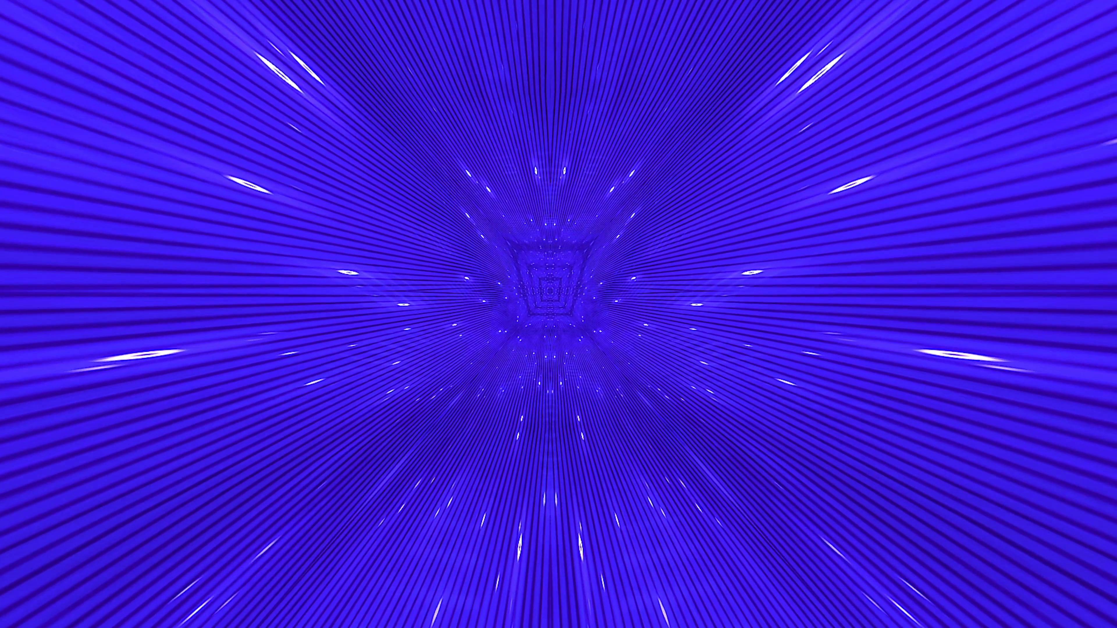 Blue Light Tunnel Abstract Digital Animation Free Stock Video Footage ...