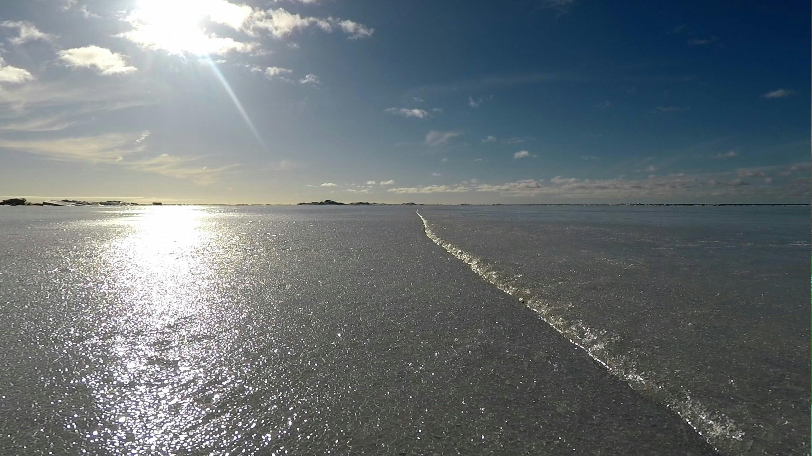 Person Walking on Frozen Ice Free Stock Video Footage, Royalty-Free 4K ...