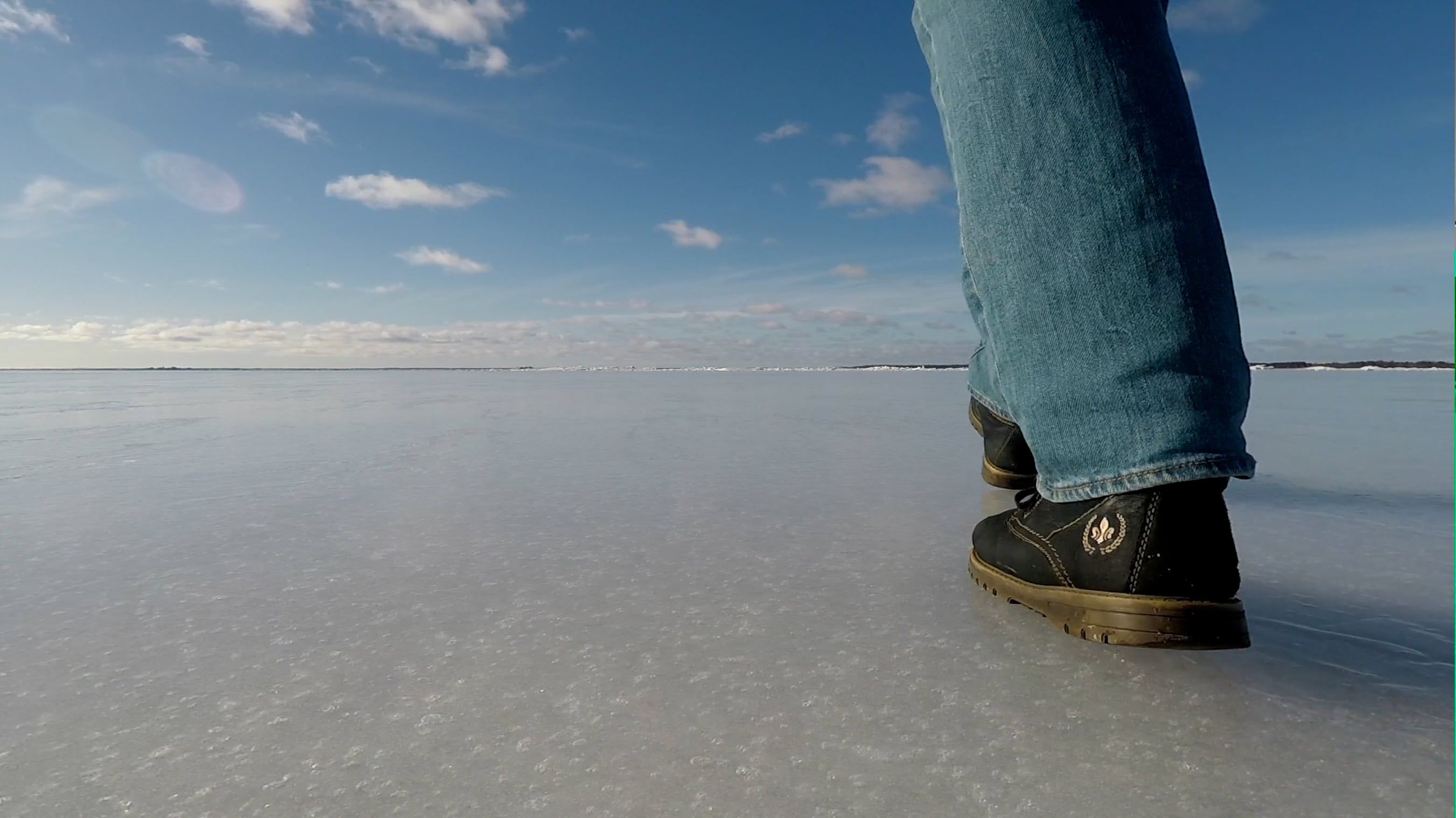 Person Walking on Ice Free Stock Video Footage, Royalty-Free 4K & HD ...