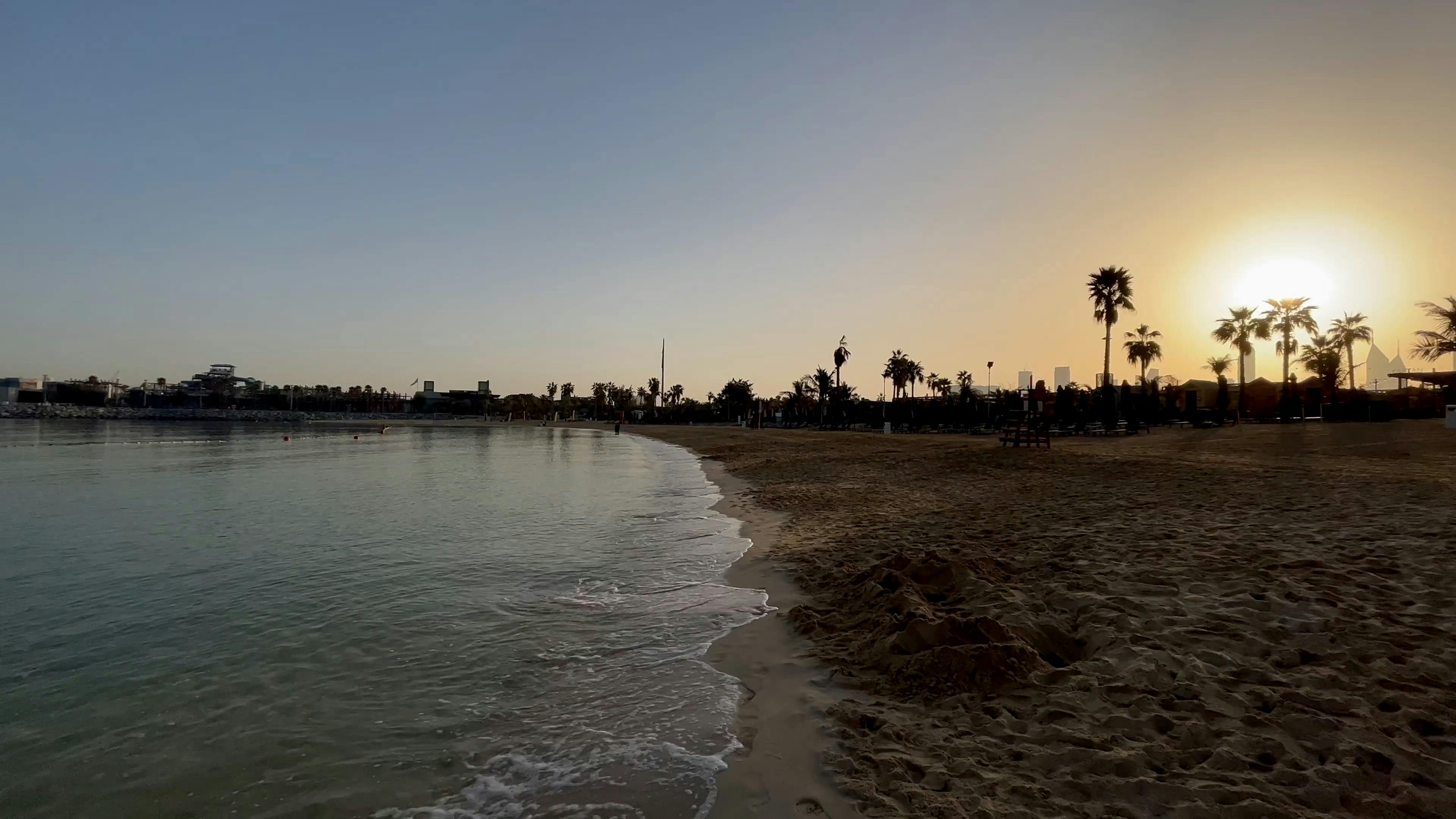 Clear Sky and Sun over Beach during Sunset Free Stock Video Footage ...