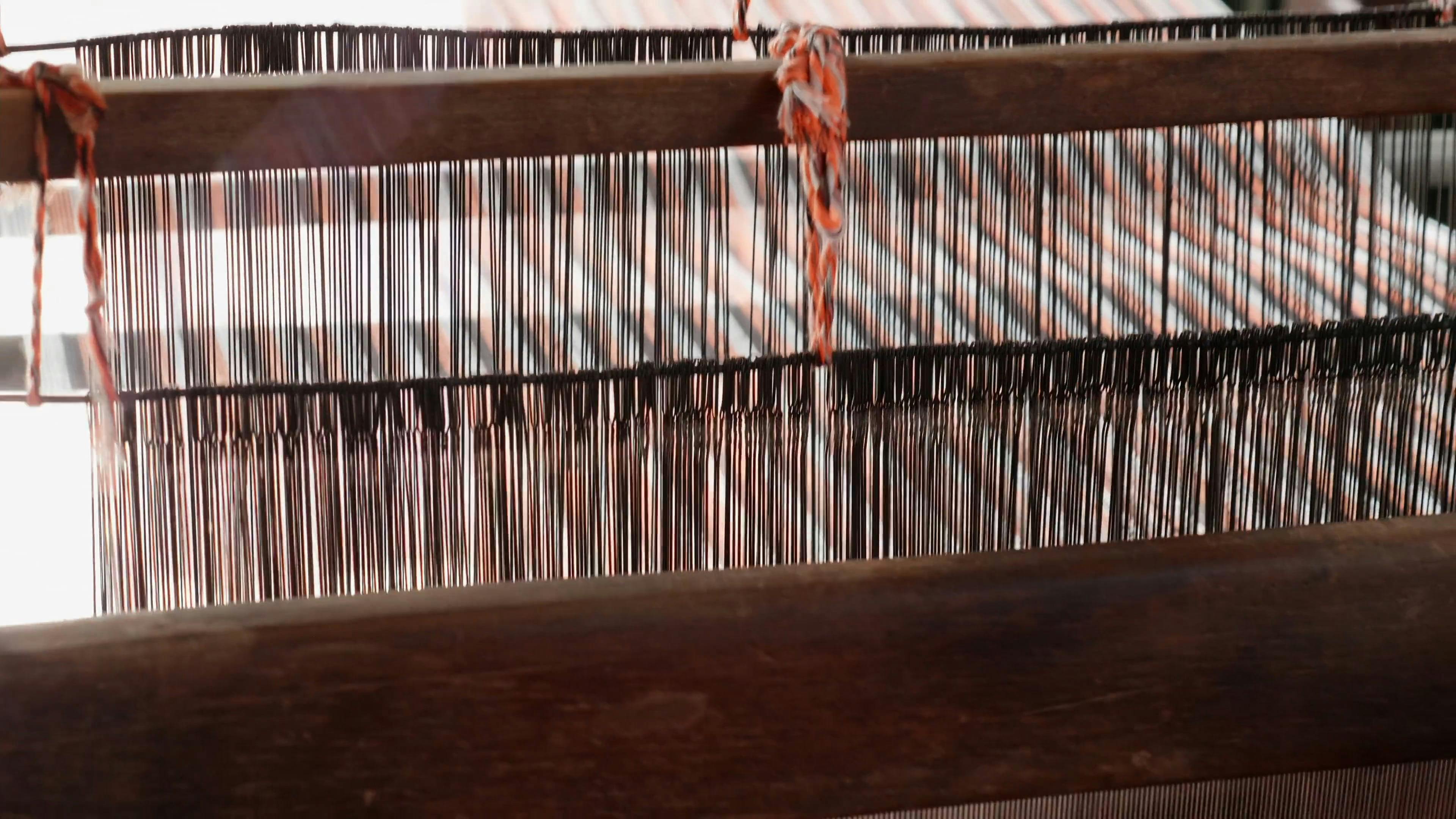 Close up on Working with Weaving Machine Free Stock Video Footage ...