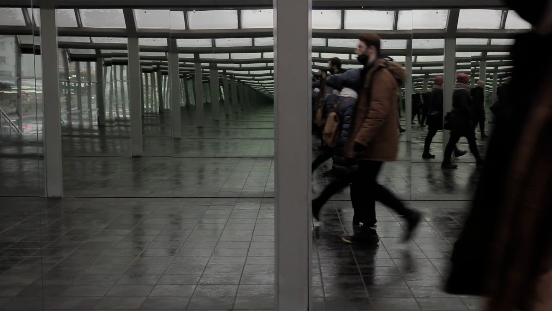 Reflections of Walking People Free Stock Video Footage, Royalty-Free 4K ...