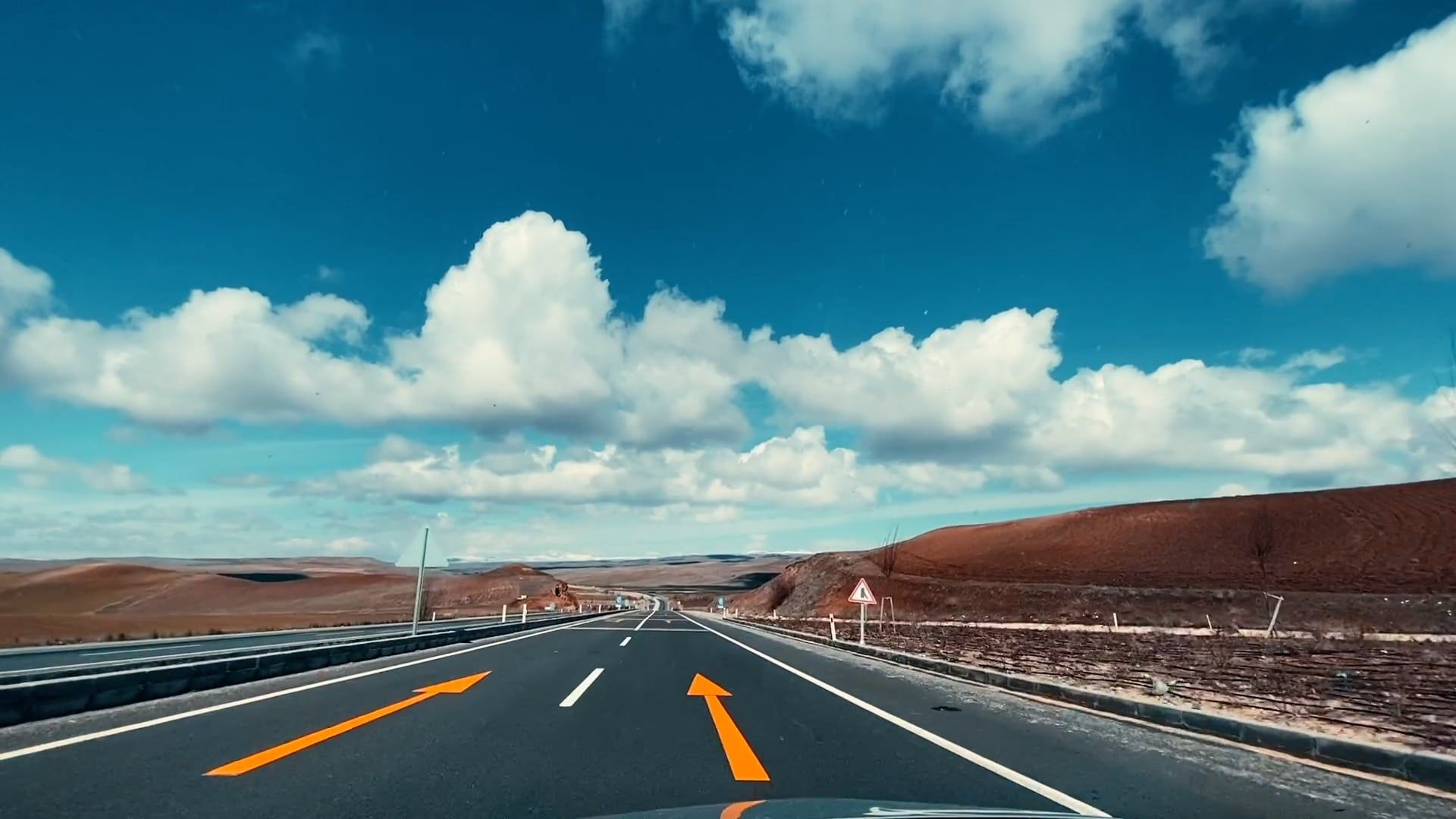 Point of View of a Car Driving on a Road Free Stock Video Footage ...