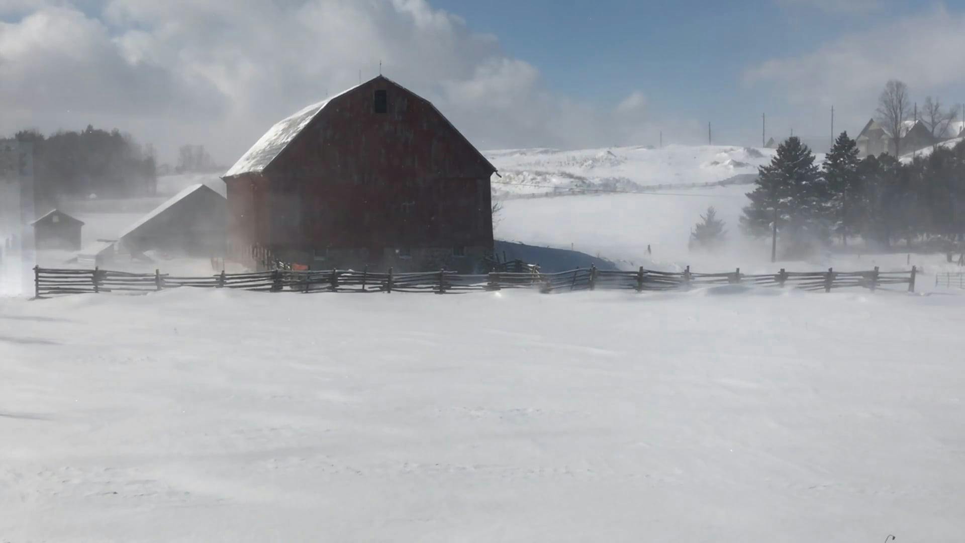 Barn Covered with Snow Free Stock Video Footage, Royalty-Free 4K & HD ...