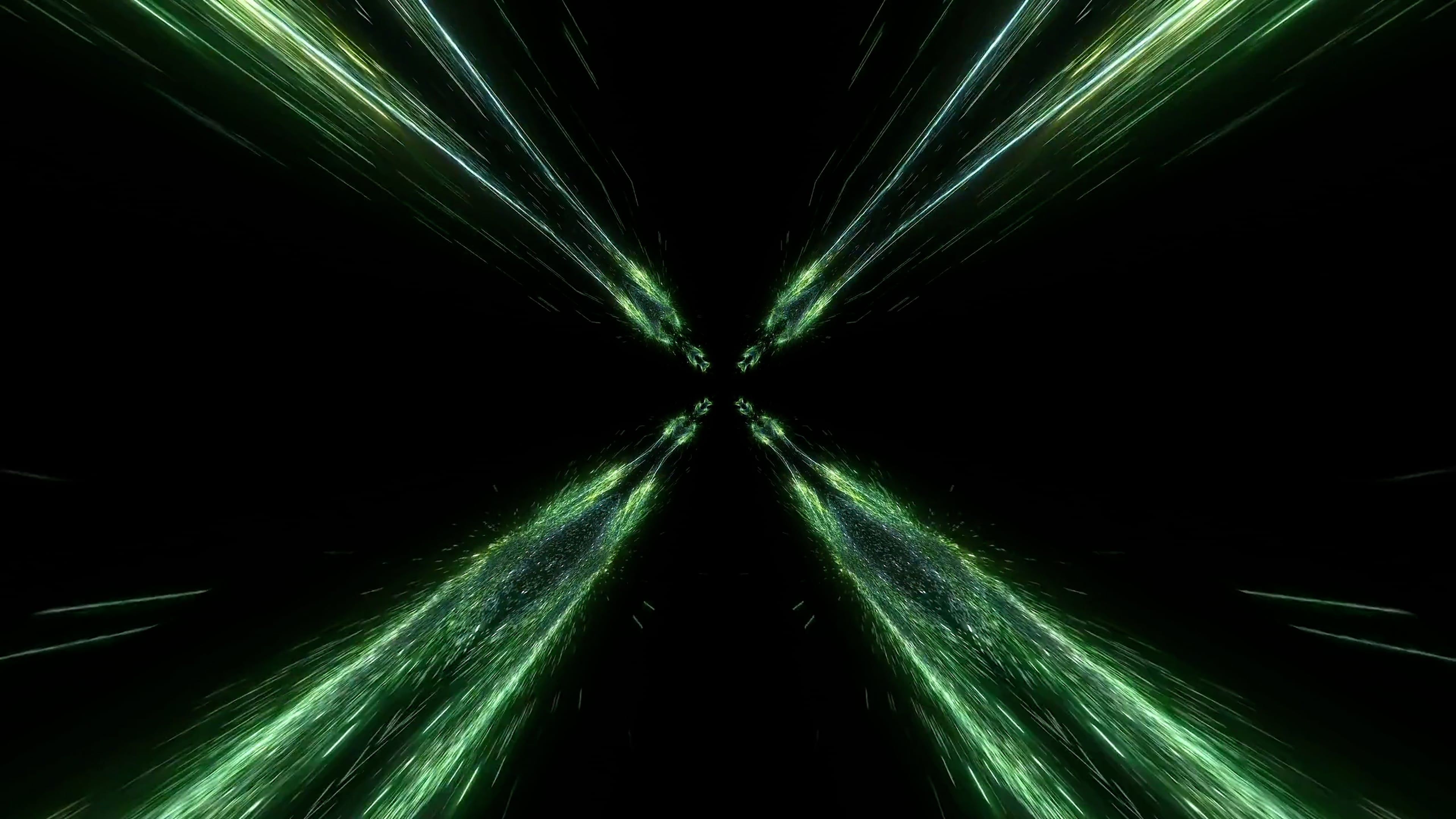 Abstract Digital Animation with Sparkling Particles Free Stock Video ...