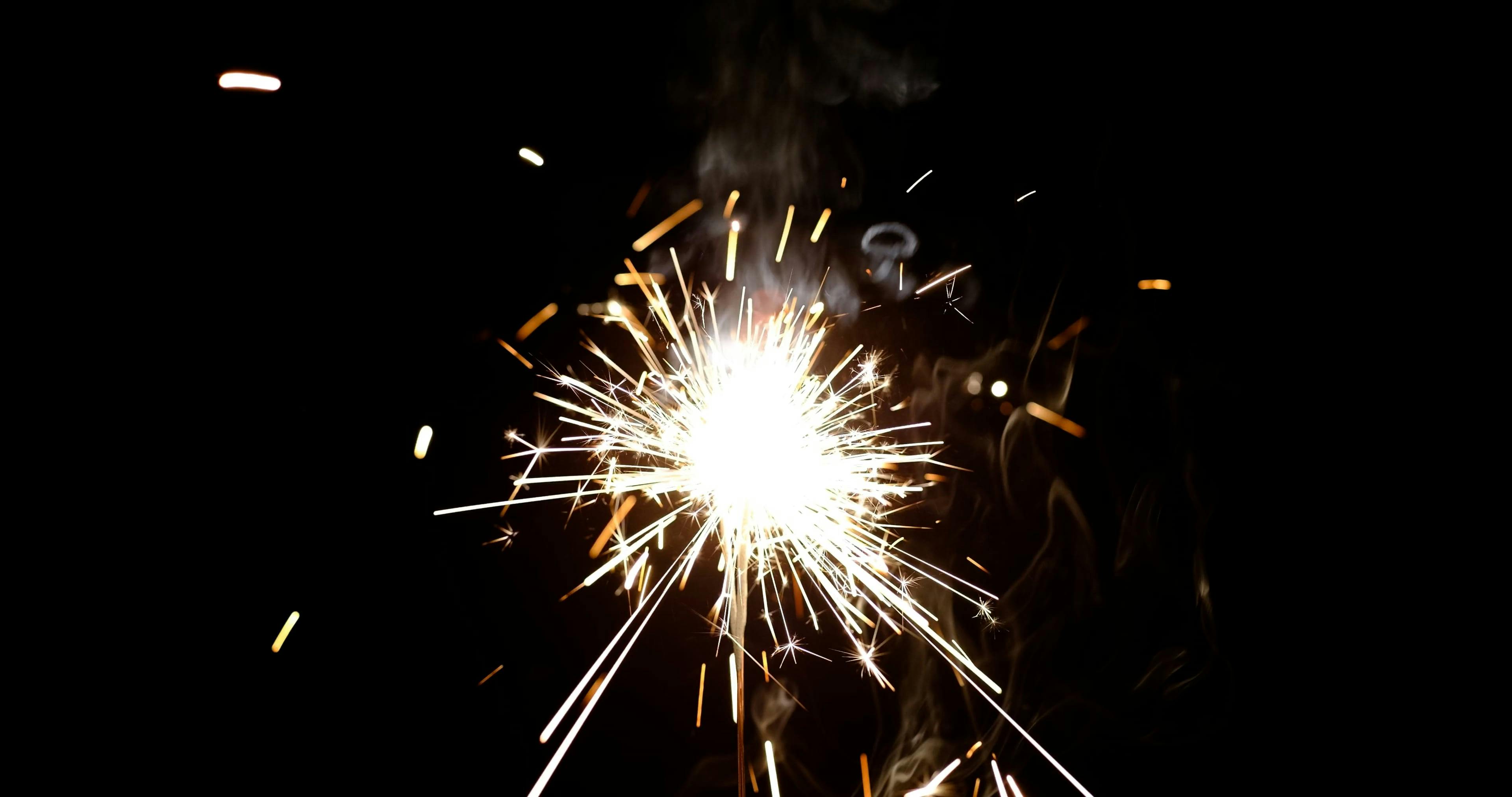 Sparkling Sparkler · Free Stock Video