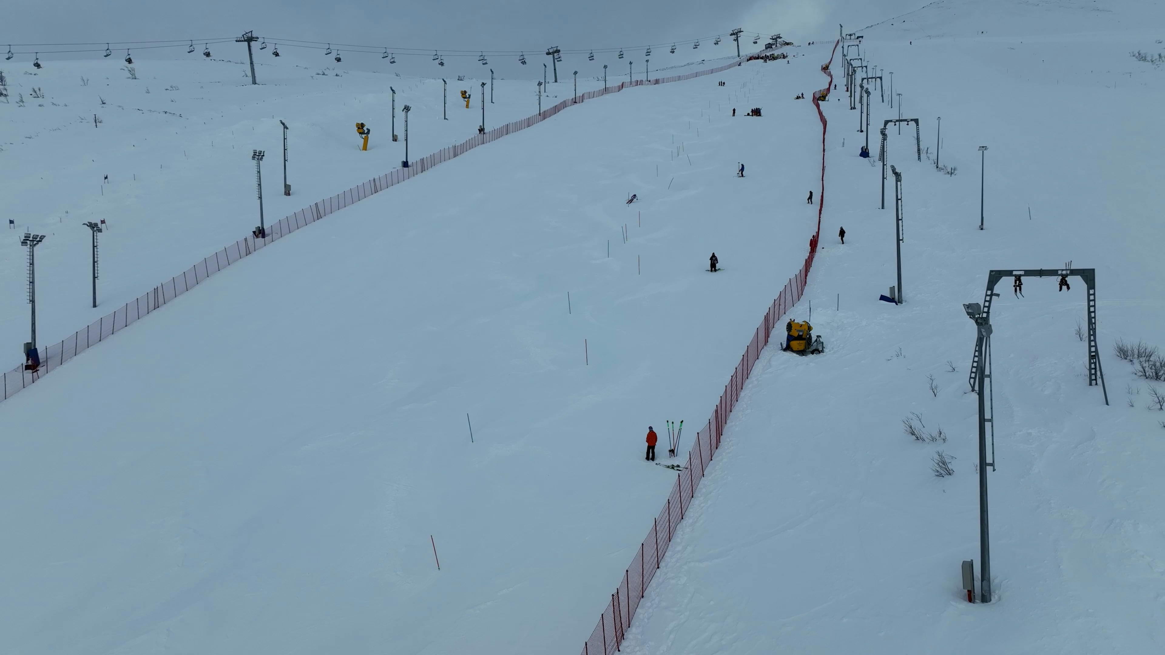 Athlete Skiing on Slalom Track Free Stock Video Footage, Royalty-Free ...