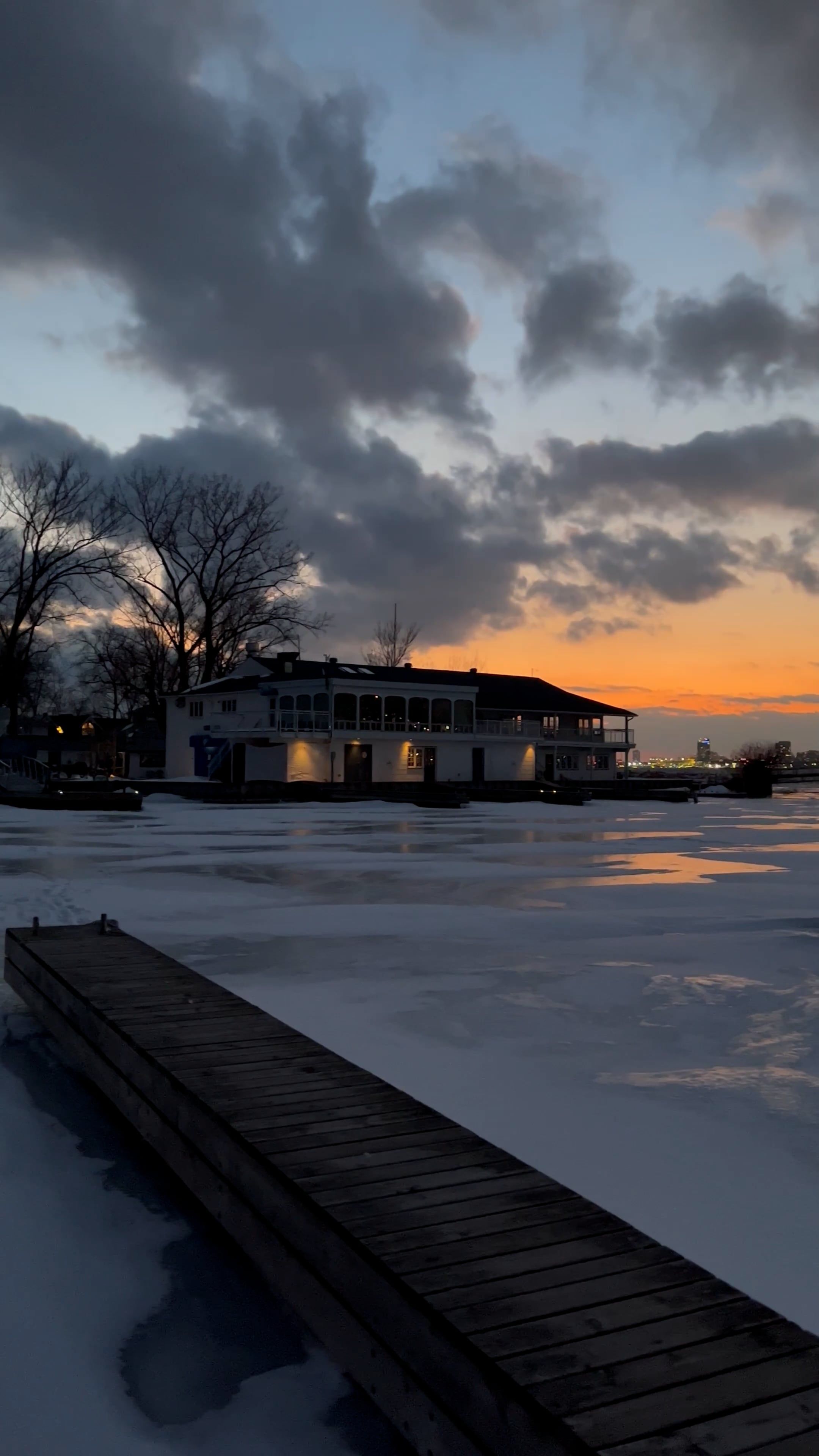 Frozen Lake in Toronto Downtown Free Stock Video Footage, Royalty-Free ...