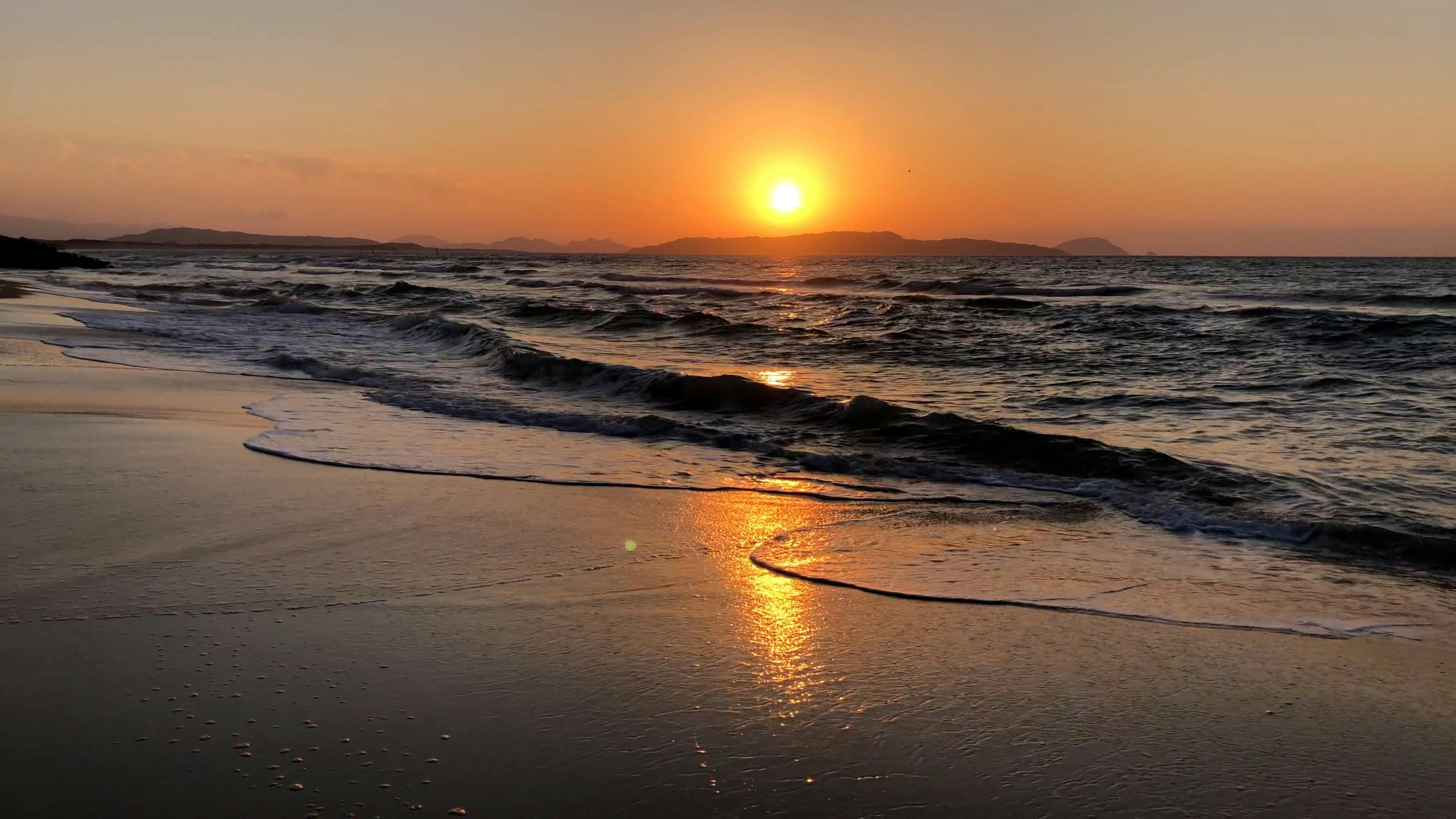 Ocean Waves During Sunset Free Stock Video Footage, Royalty-Free 4K ...