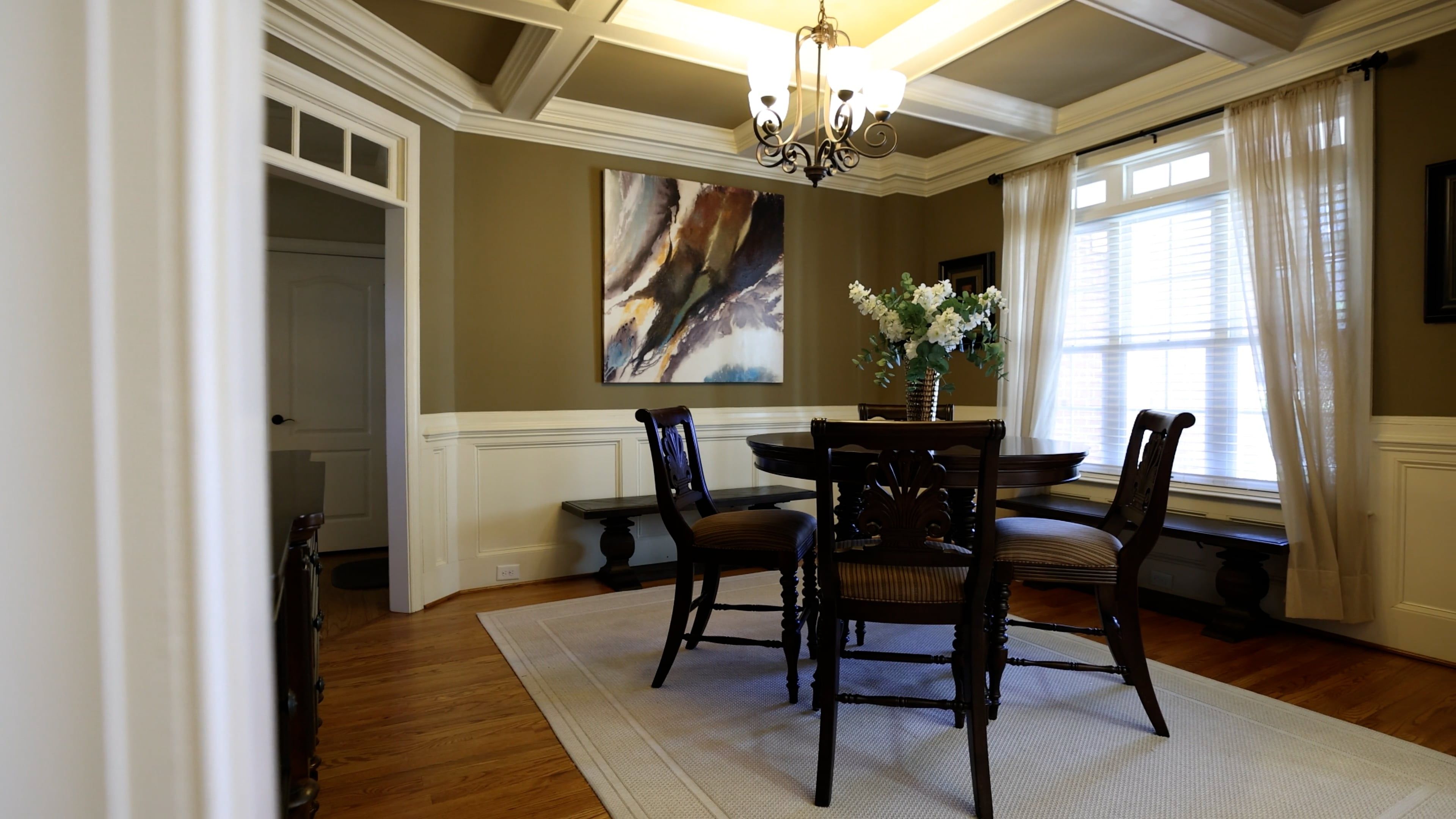 Elegant Room with Table in Middle Free Stock Video Footage, Royalty ...