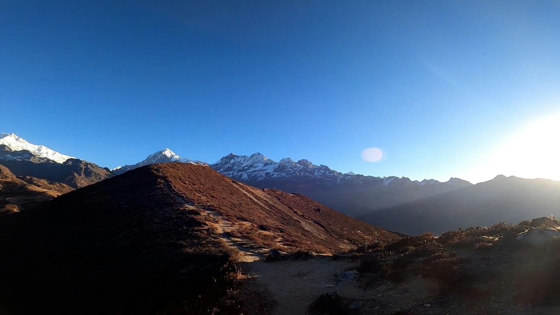 Sunlight and Shadow on Mountain Slopes Free Stock Video Footage ...