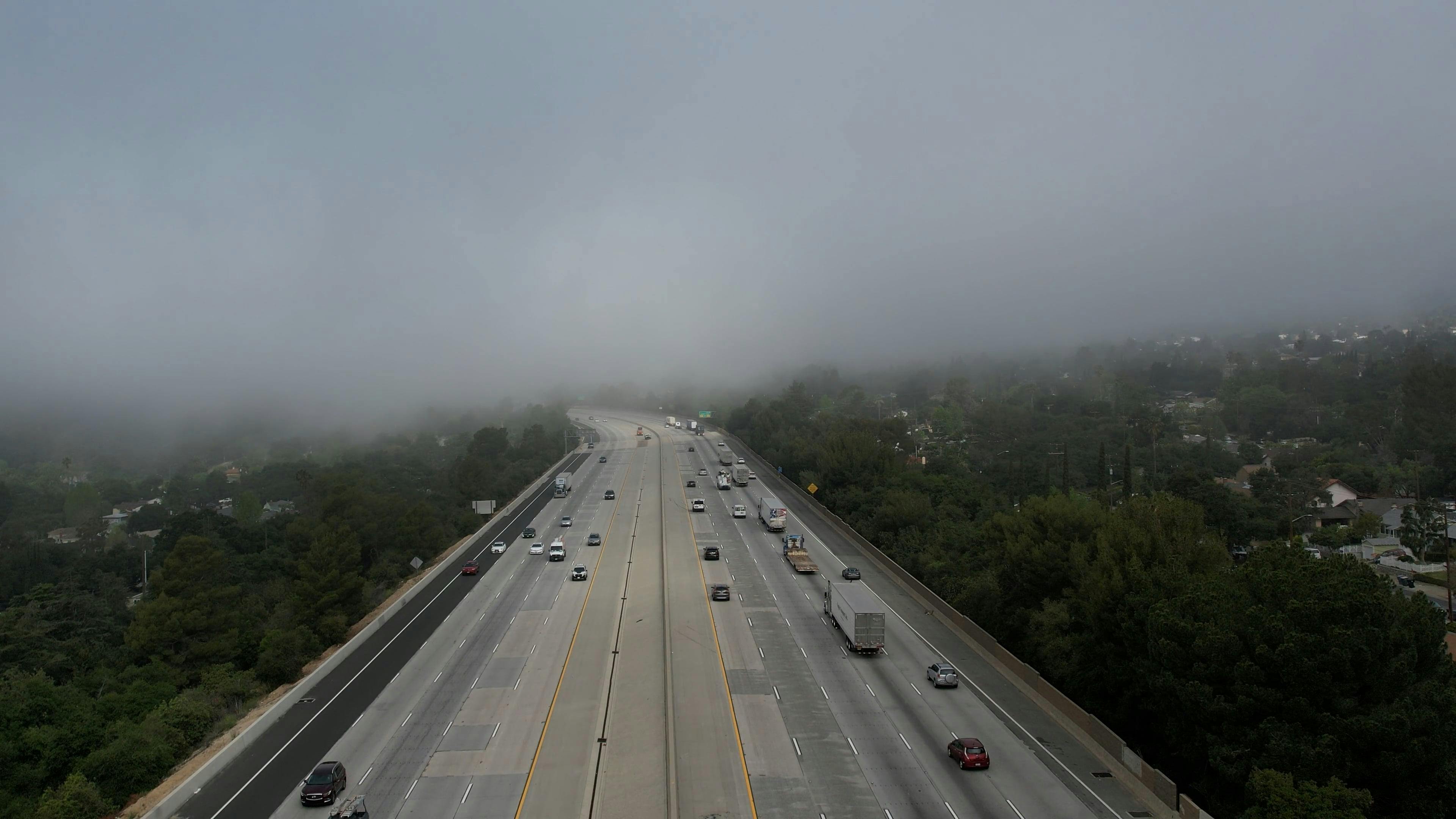 Traffic on Freeway · Free Stock Video