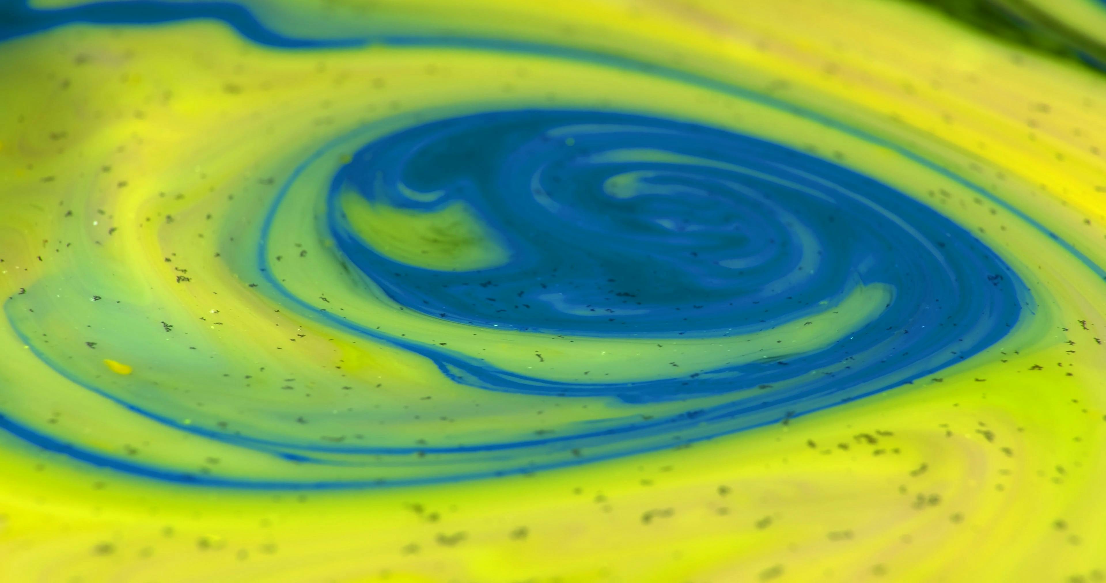 Close up of Colored Liquid Mix Moving in Slow Motion Free Stock Video ...