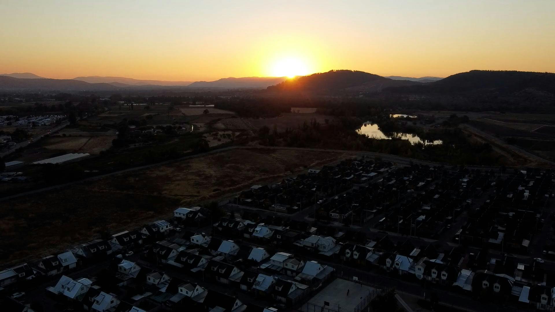 Sunset over Town Free Stock Video Footage, Royalty-Free 4K & HD Video Clip