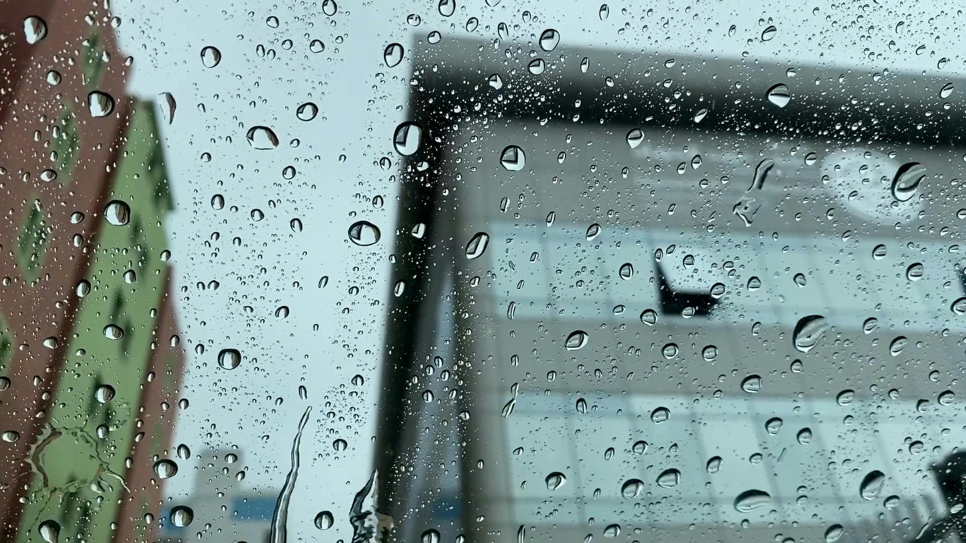 Visible Rain At Night Because Of The Street Lamps Light · Free Stock Video