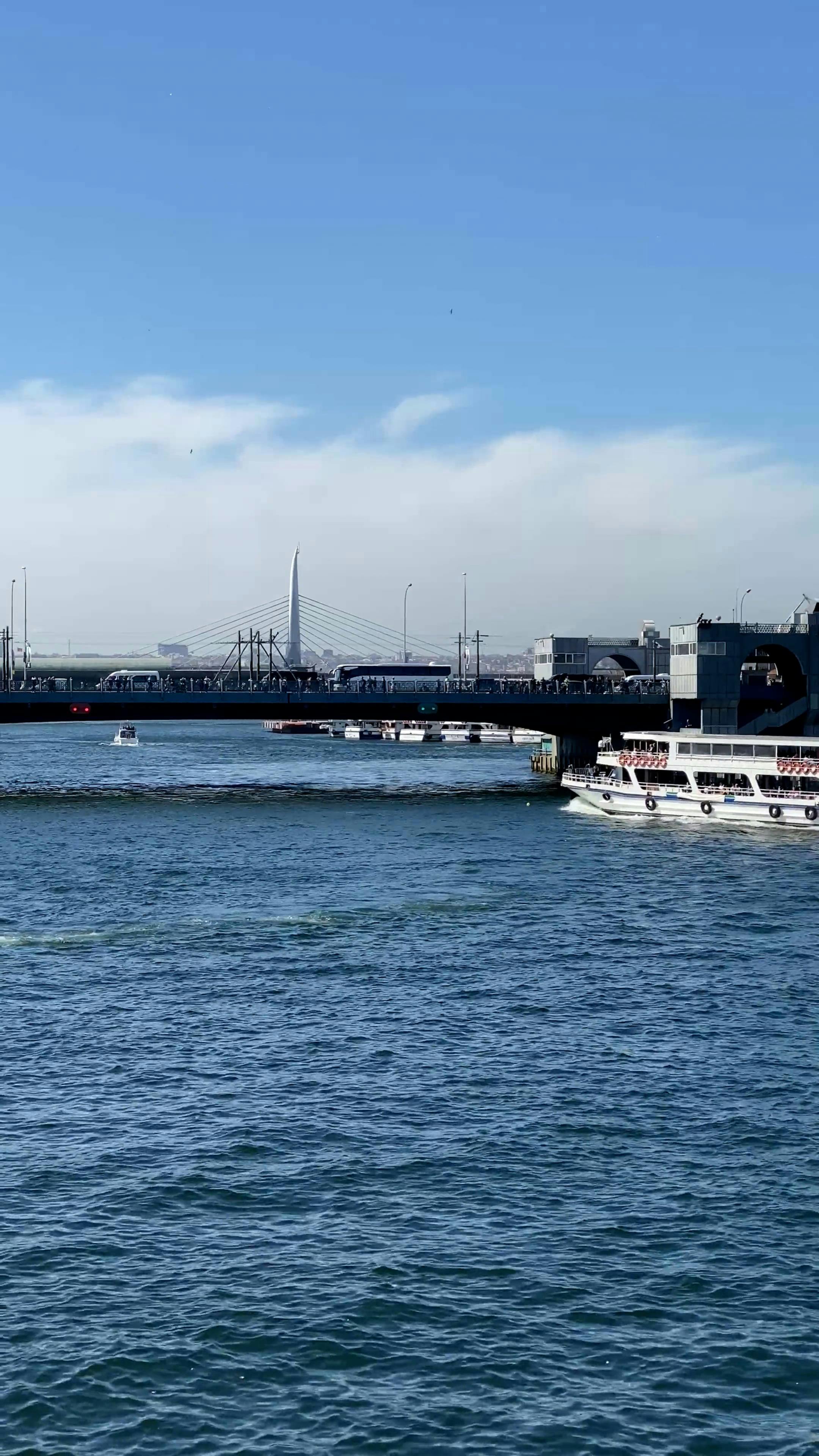 Ferry under Bridge Free Stock Video Footage, Royalty-Free 4K & HD Video ...