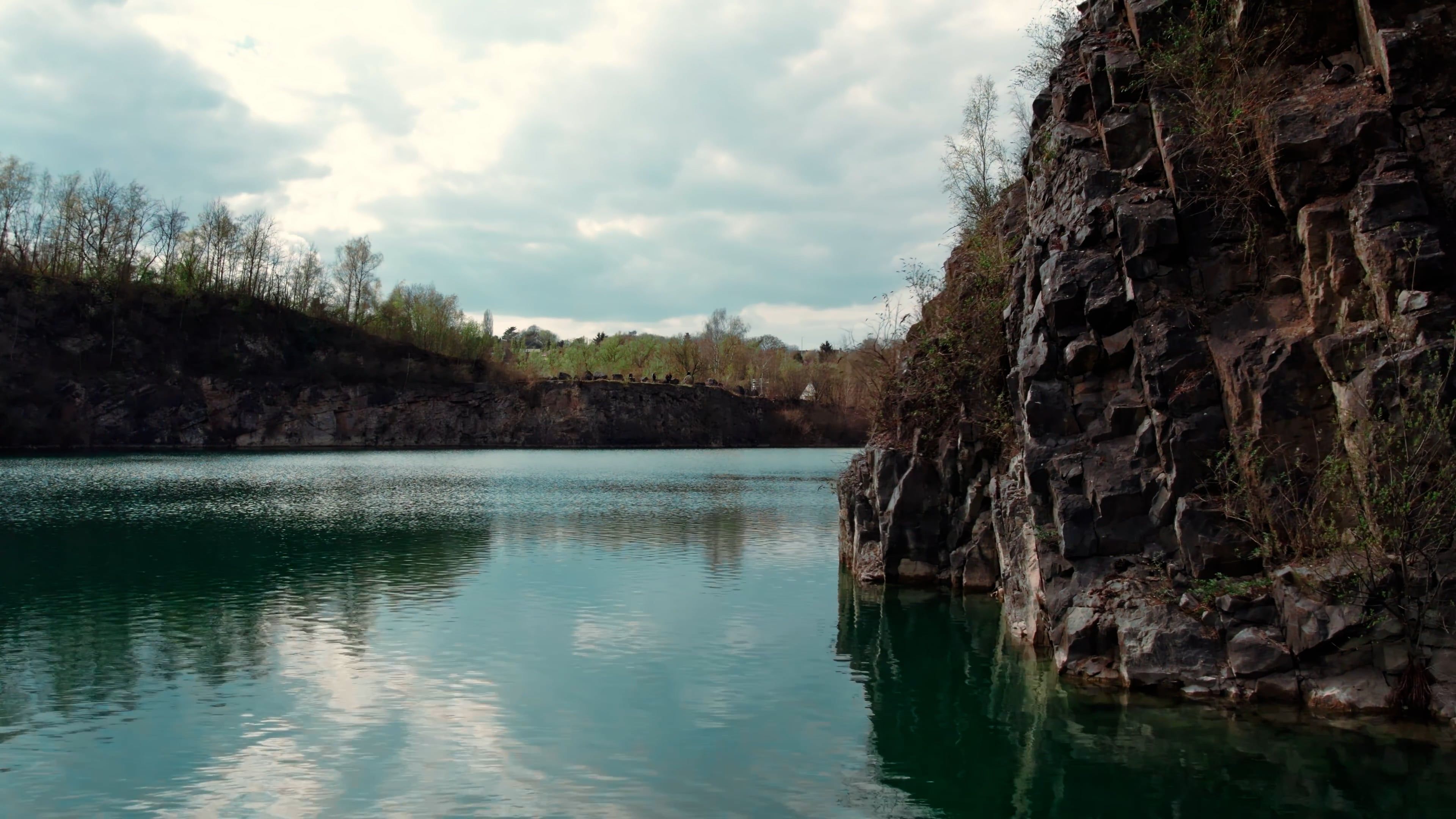 River and Cliffs Free Stock Video Footage, Royalty-Free 4K & HD Video Clip