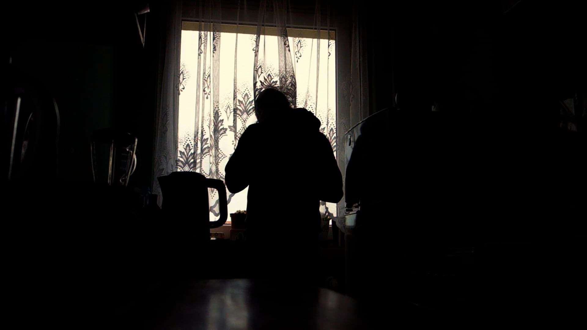 Person Looking Out the Window · Free Stock Video