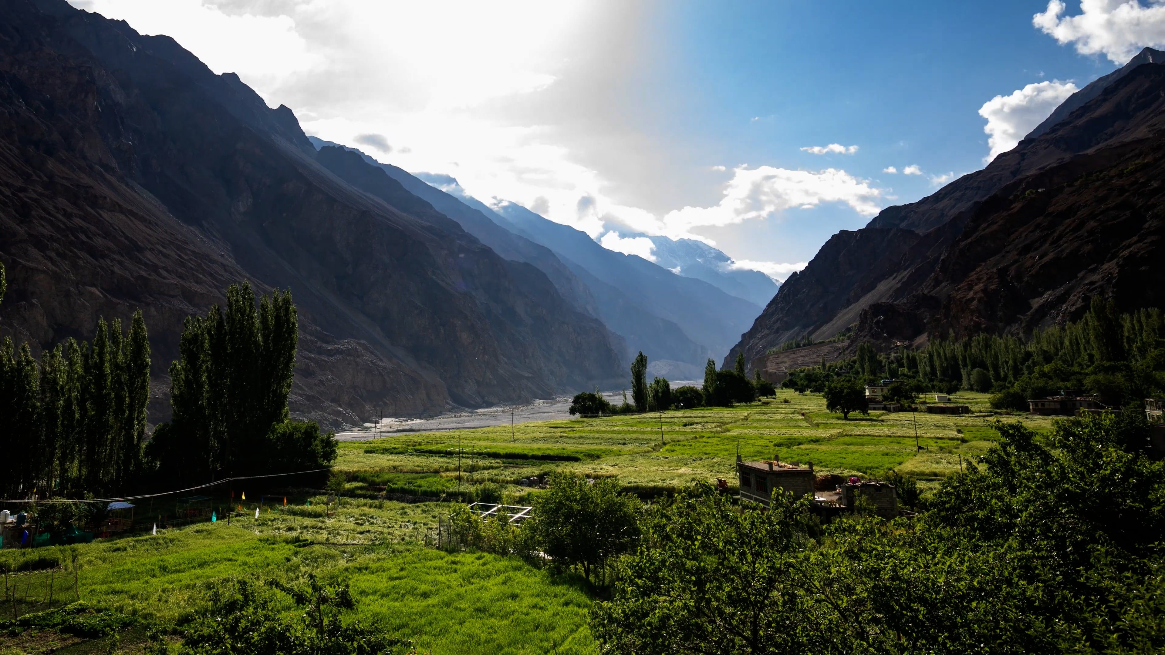 Time Lapse of Clouds above Valley Free Stock Video Footage, Royalty ...