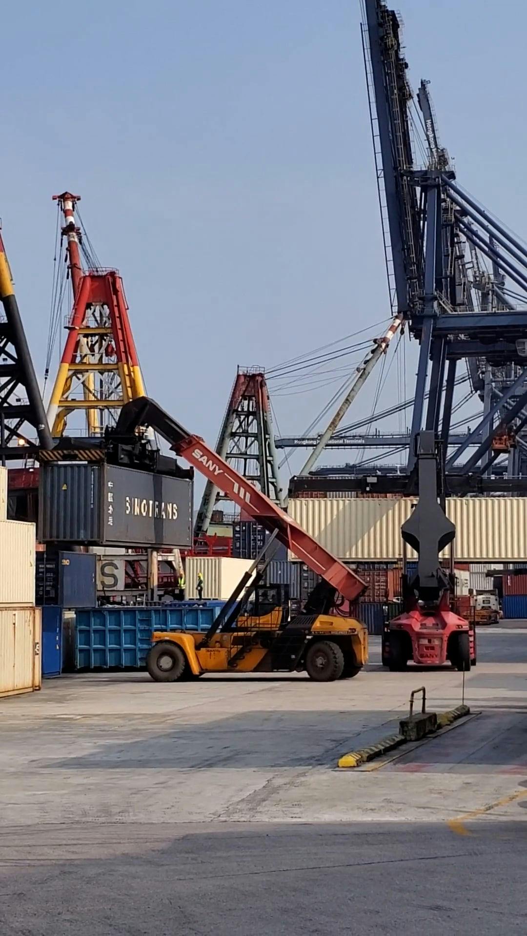 Vehicle Loading Container in Warehouse · Free Stock Video