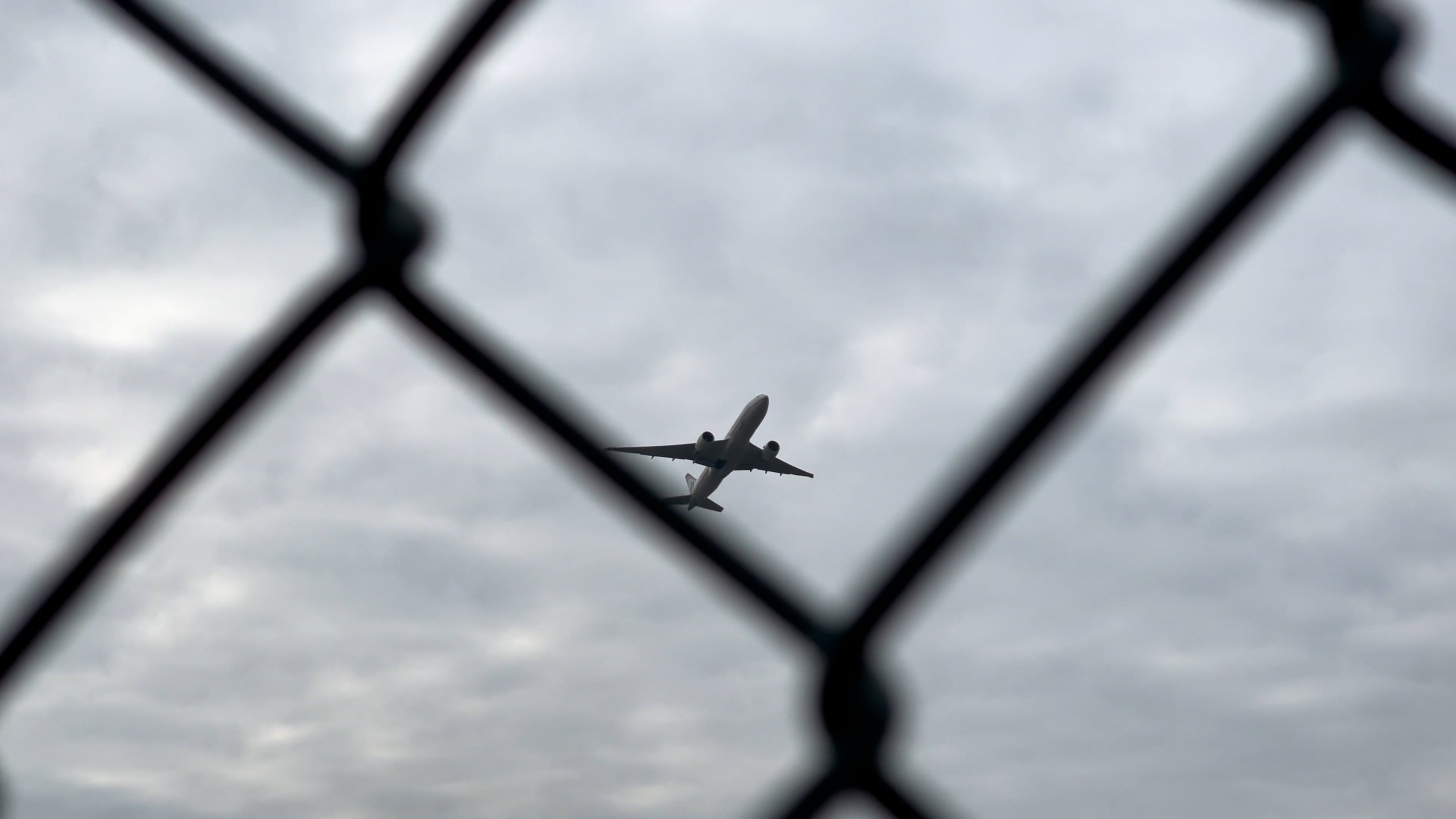 Airplane Flying under Clouds Free Stock Video Footage, Royalty-Free 4K ...