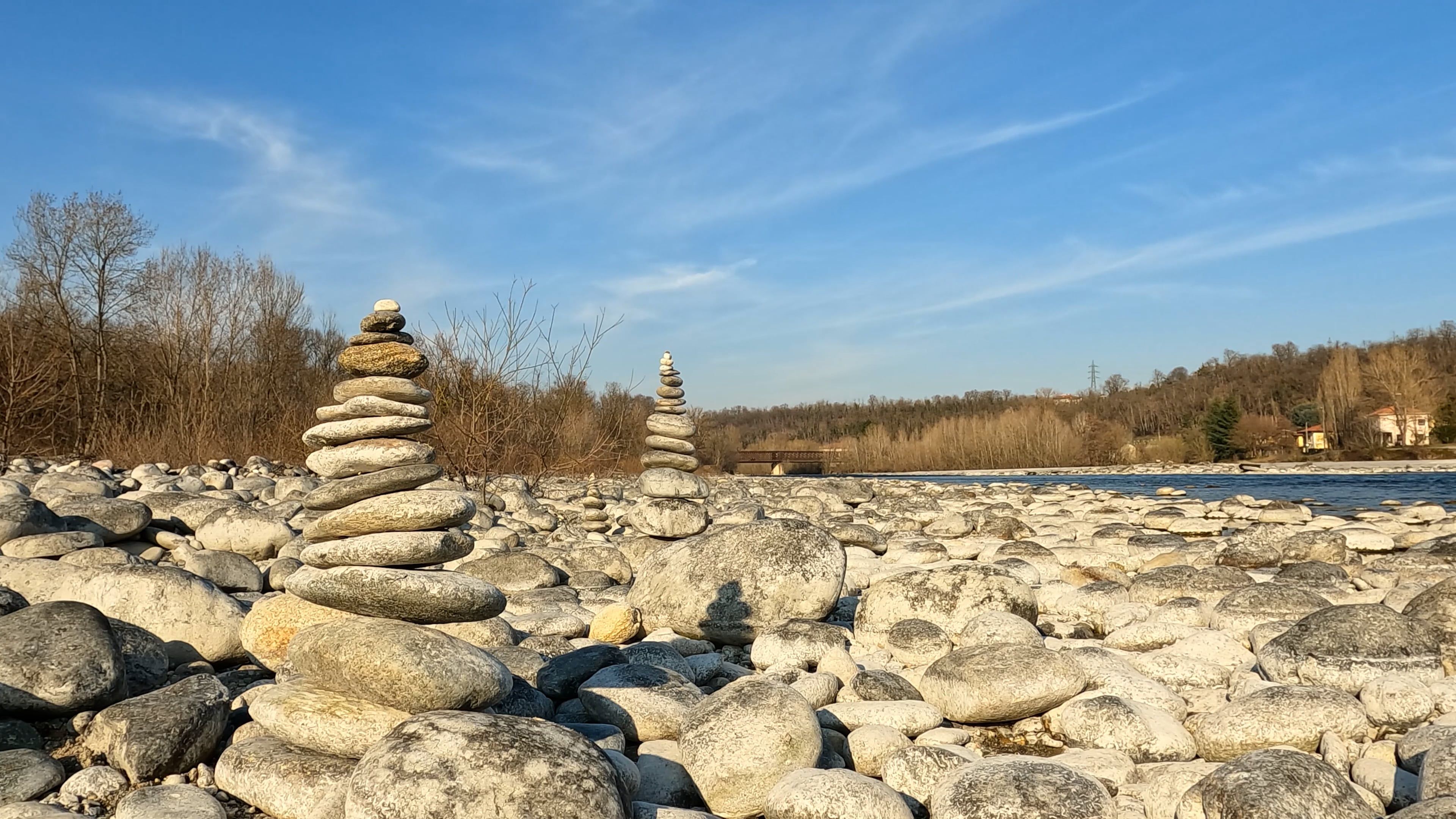 Stone Heaps on Riverbank Free Stock Video Footage, Royalty-Free 4K & HD ...