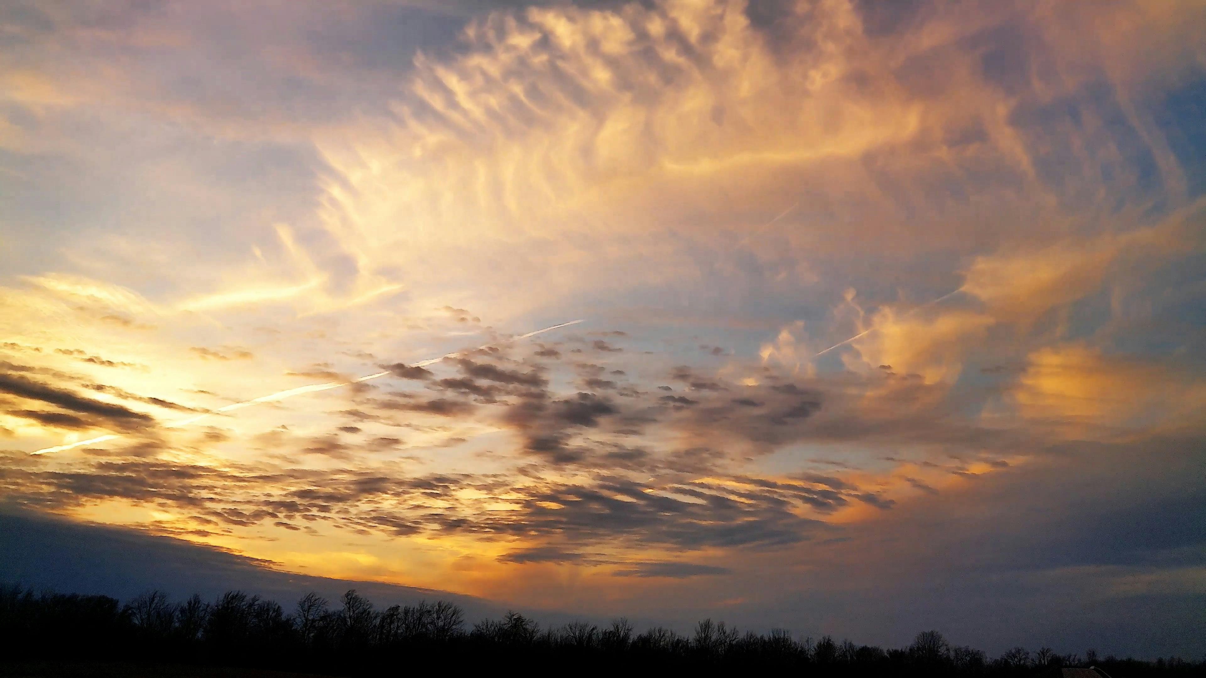 View Of Sunset With Dramatic Sky · Free Stock Video