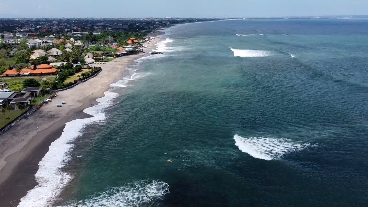 Aerial View of a Cliffed Coast in Bali Free Stock Video Footage ...