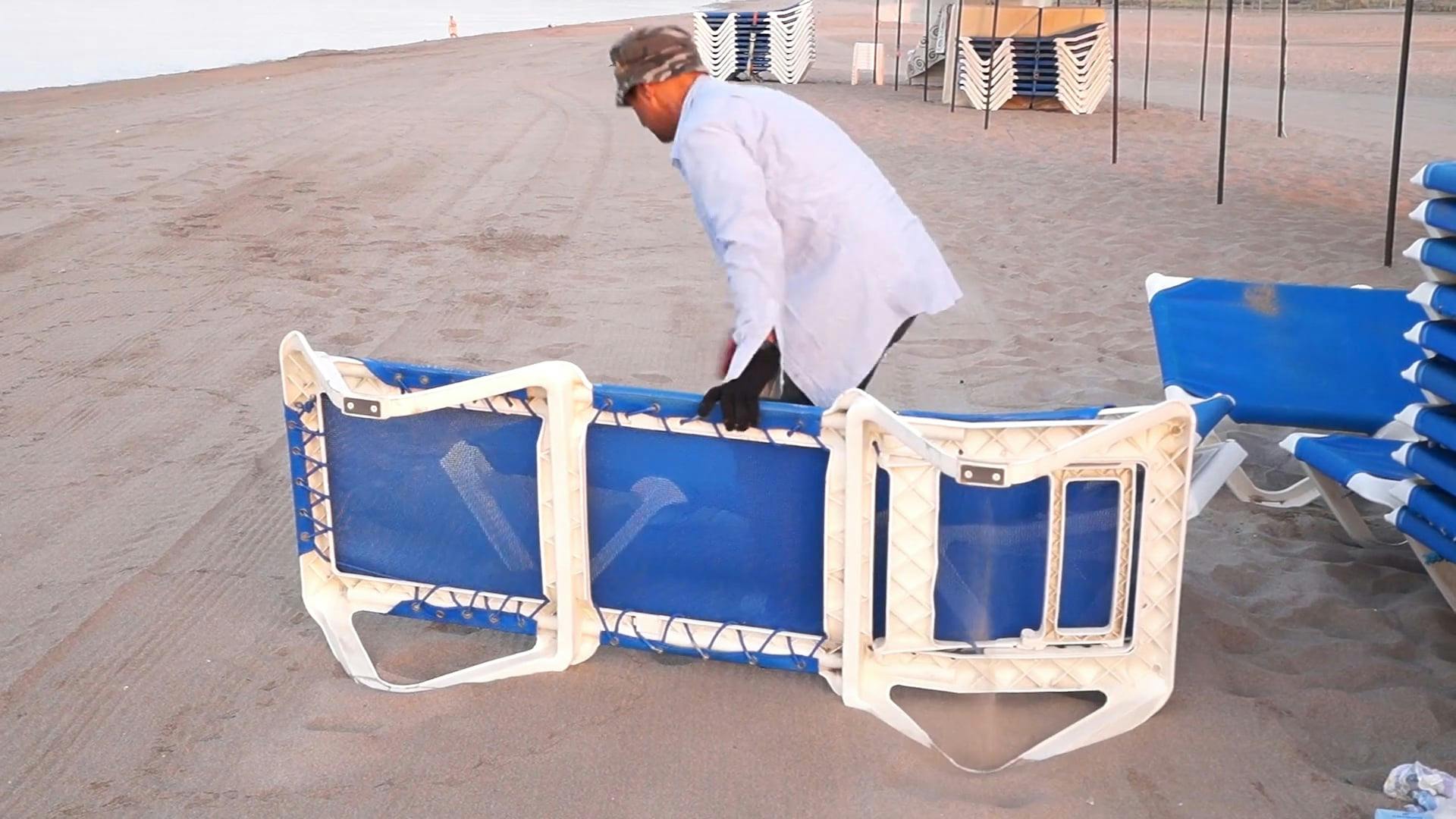 Working On The Beach · Free Stock Video