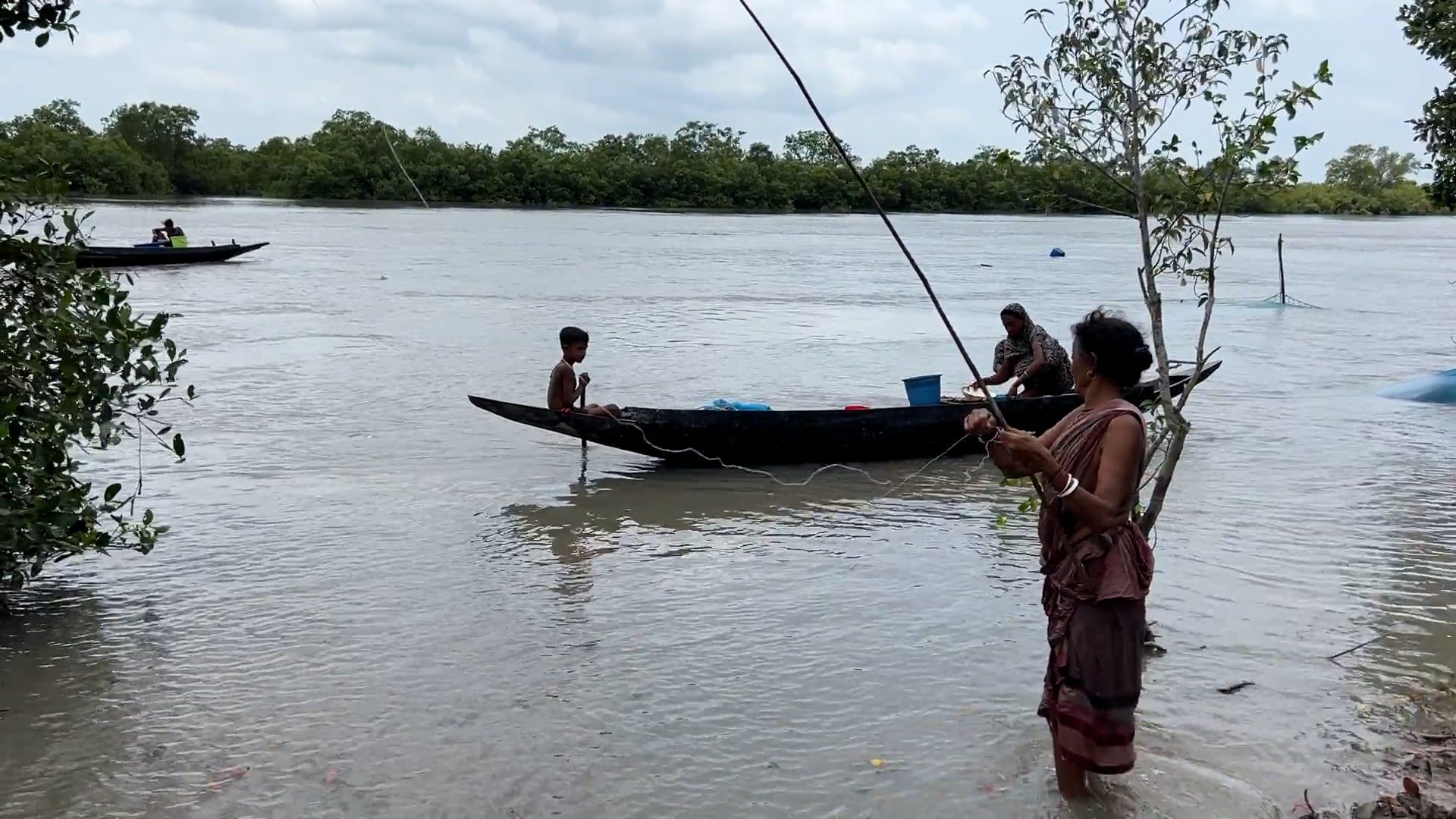 People Fishing on Lakeshore Free Stock Video Footage, Royalty-Free 4K ...