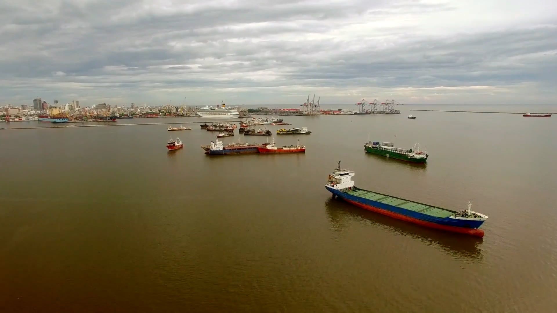 Container Ships in Harbor Free Stock Video Footage, Royalty-Free 4K ...
